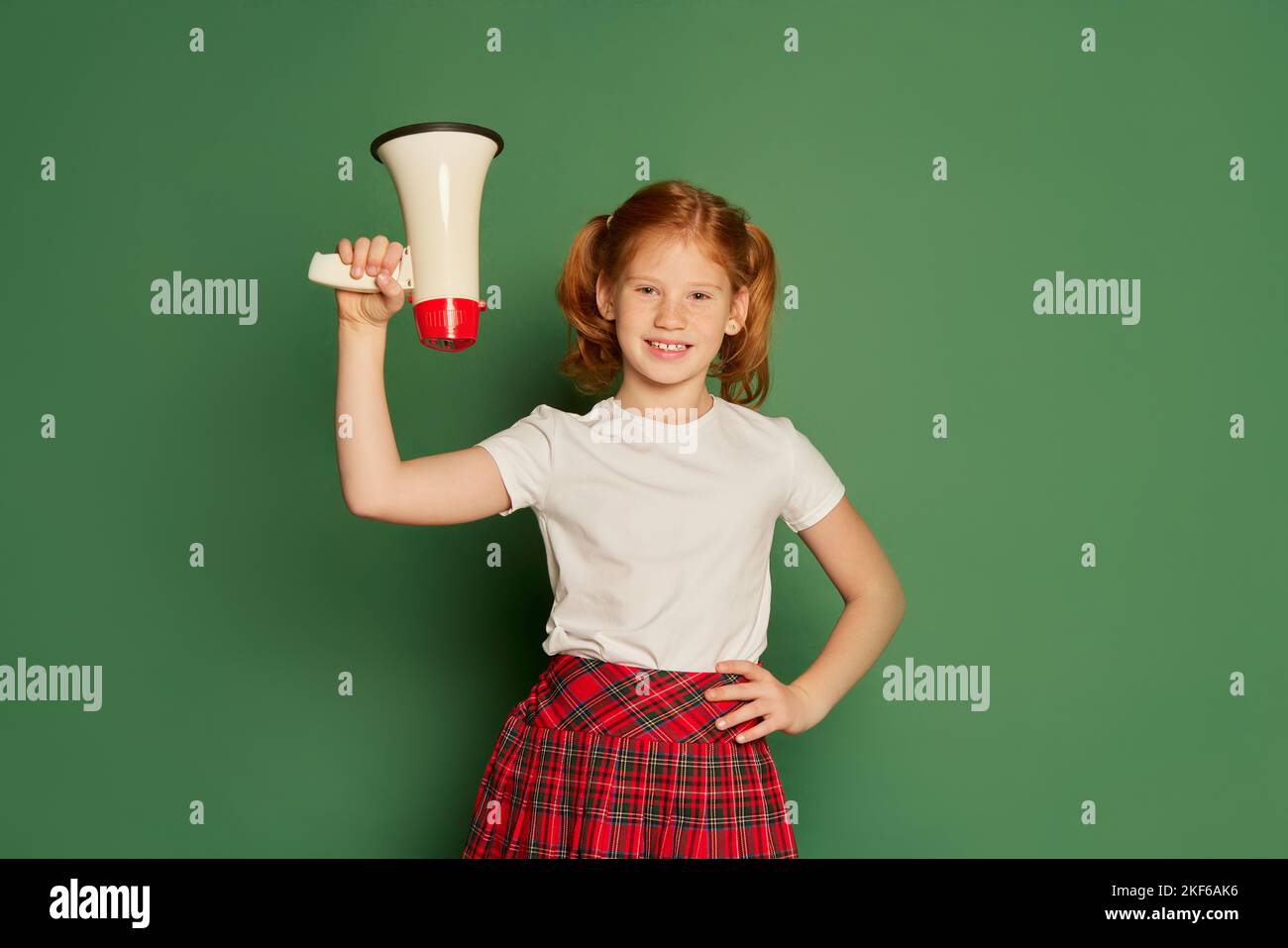 Student or pupil of elementary school wearing modern school uniform ...