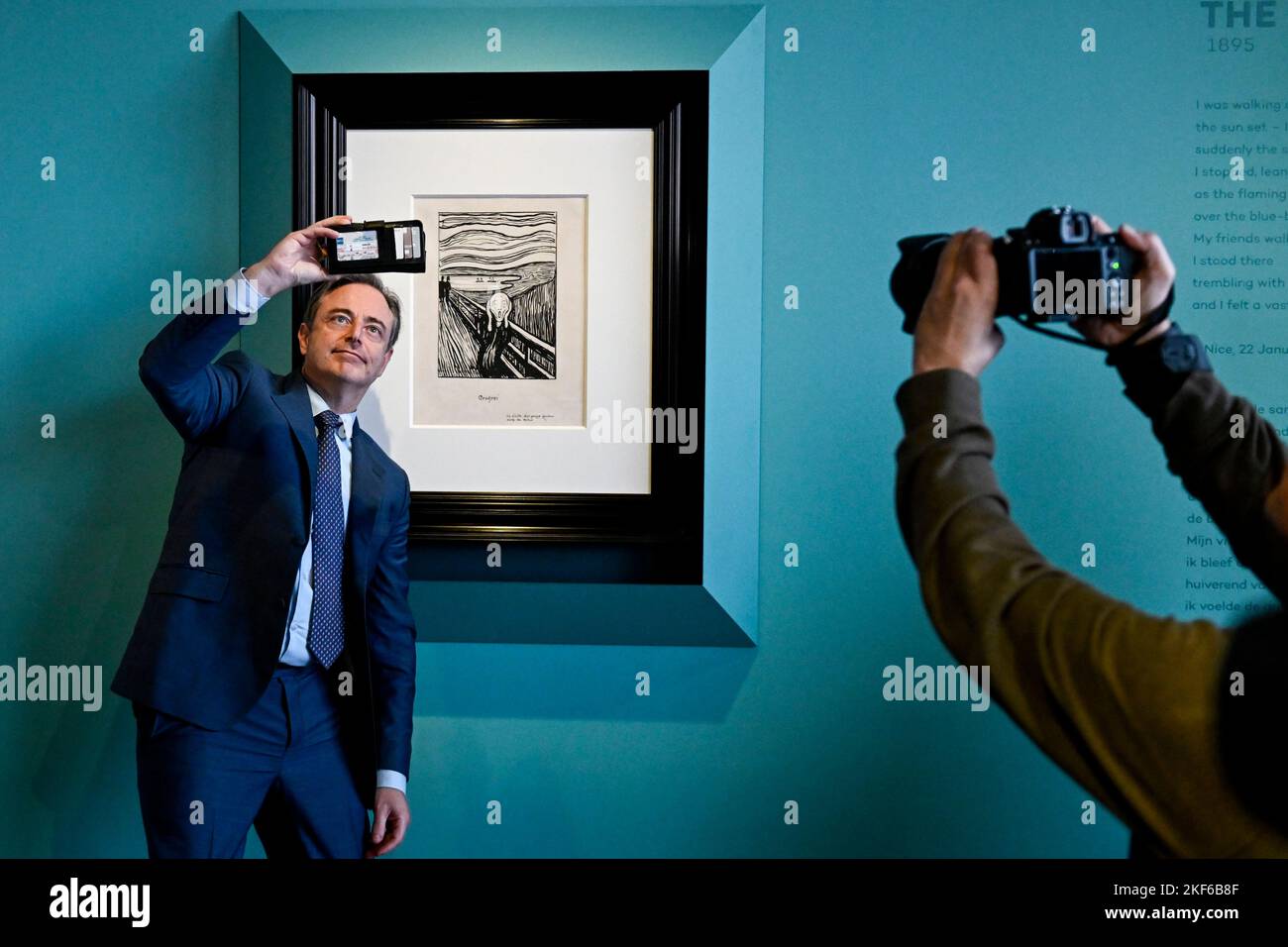 N-VA's Bart De Wever pictured during a press conference of Museum De ...