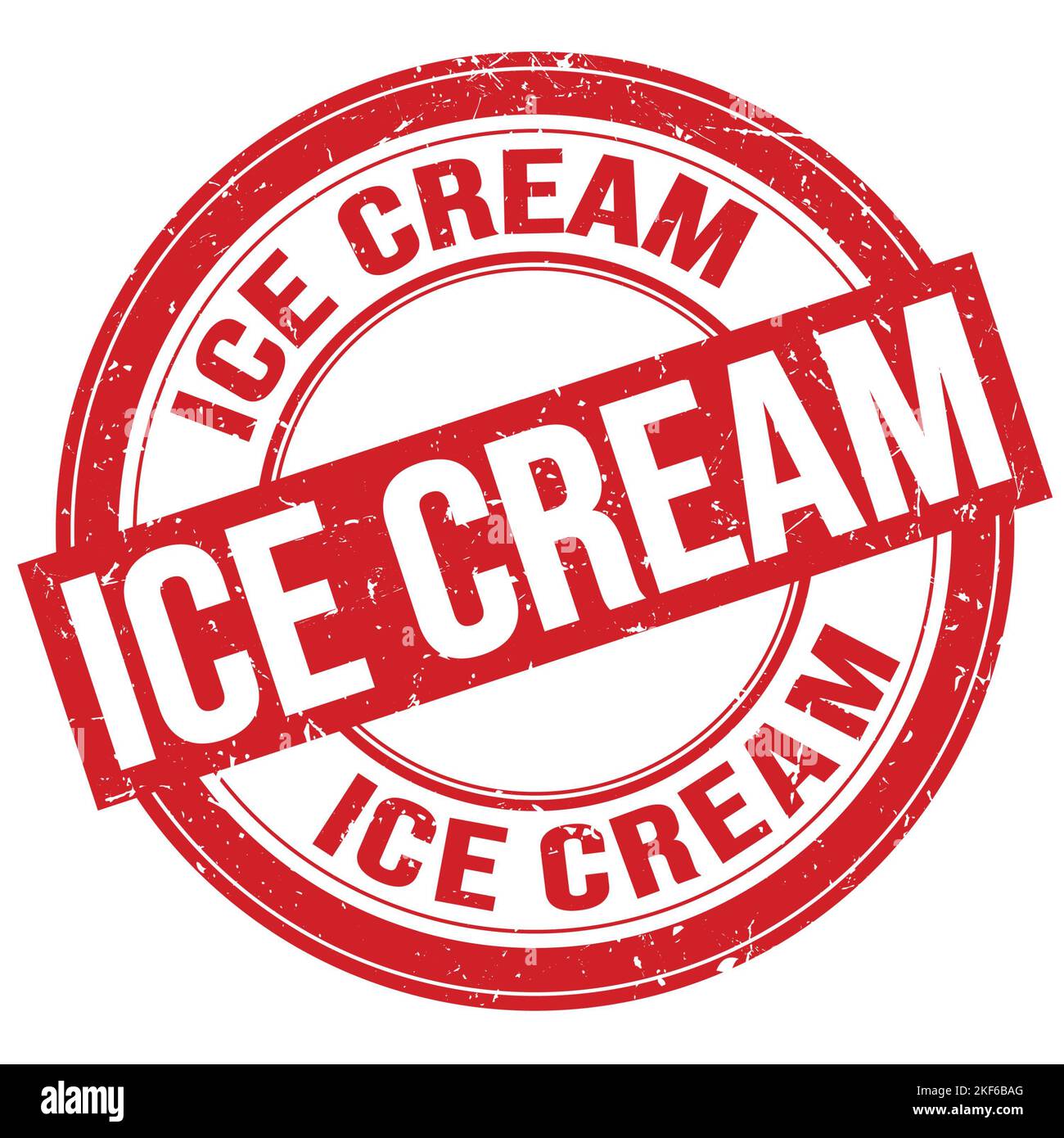 ICE CREAM text written on red round grungy stamp sign Stock Photo - Alamy