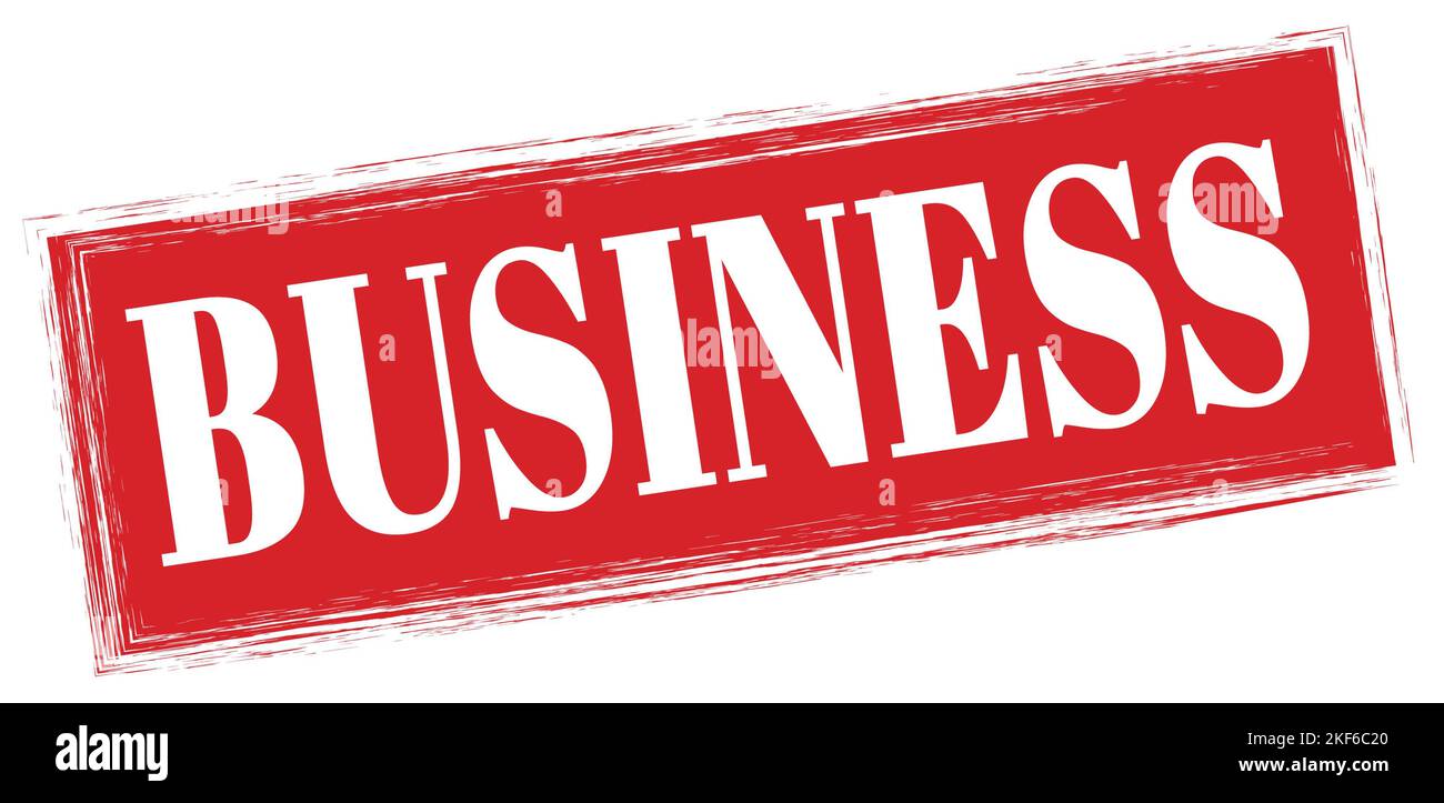BUSINESS text written on red rectangle stamp sign Stock Photo - Alamy