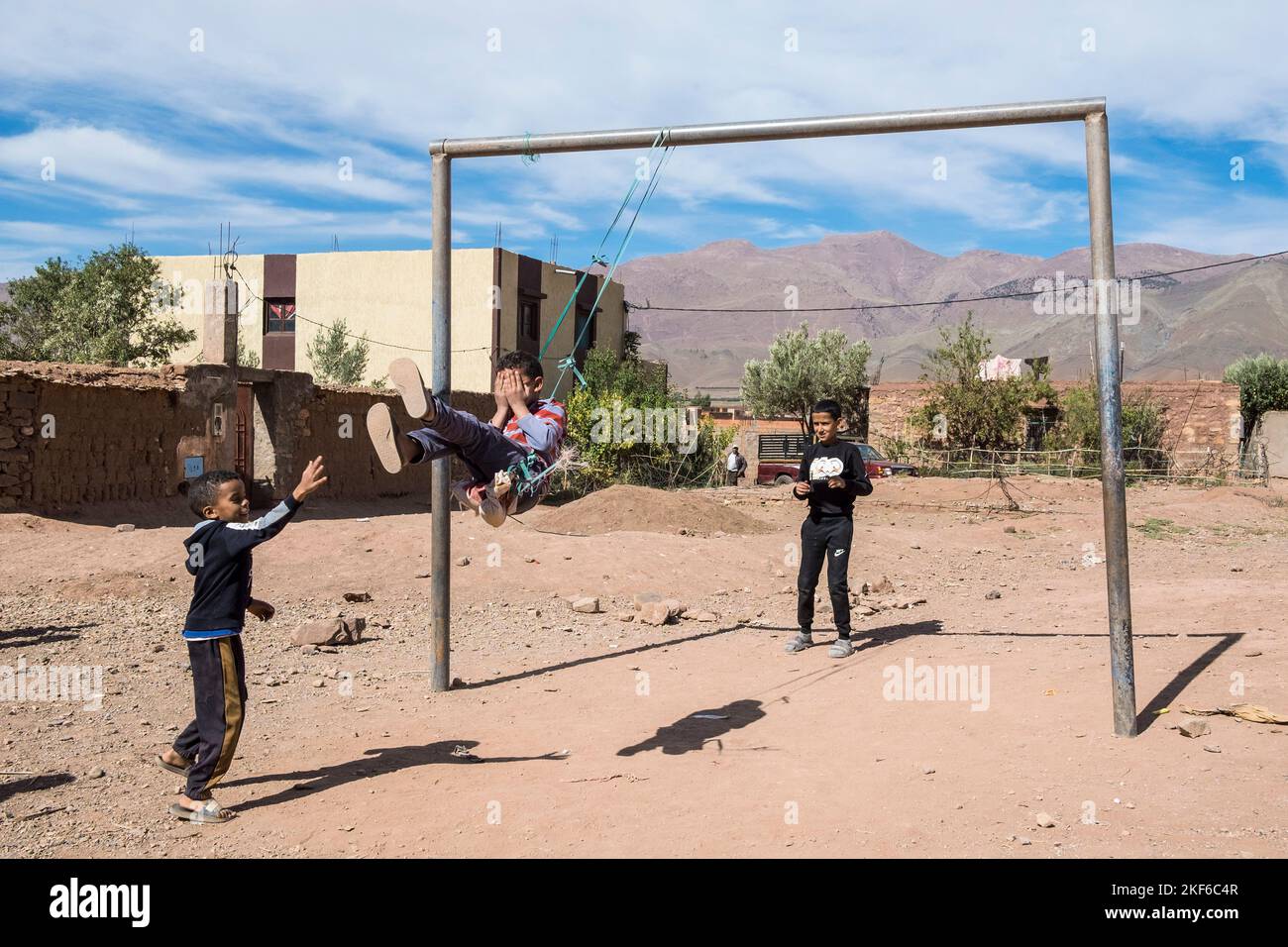 Morocco, Telouet, children Stock Photo - Alamy