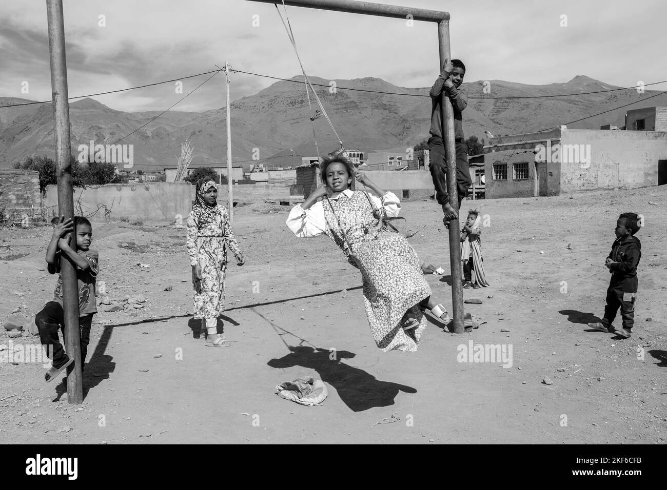 Morocco, Telouet, children Stock Photo - Alamy