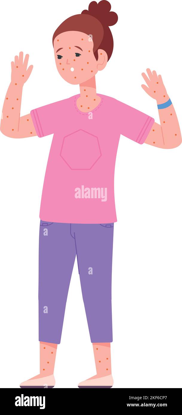 Scratch itch skin cartoon Cut Out Stock Images & Pictures - Alamy