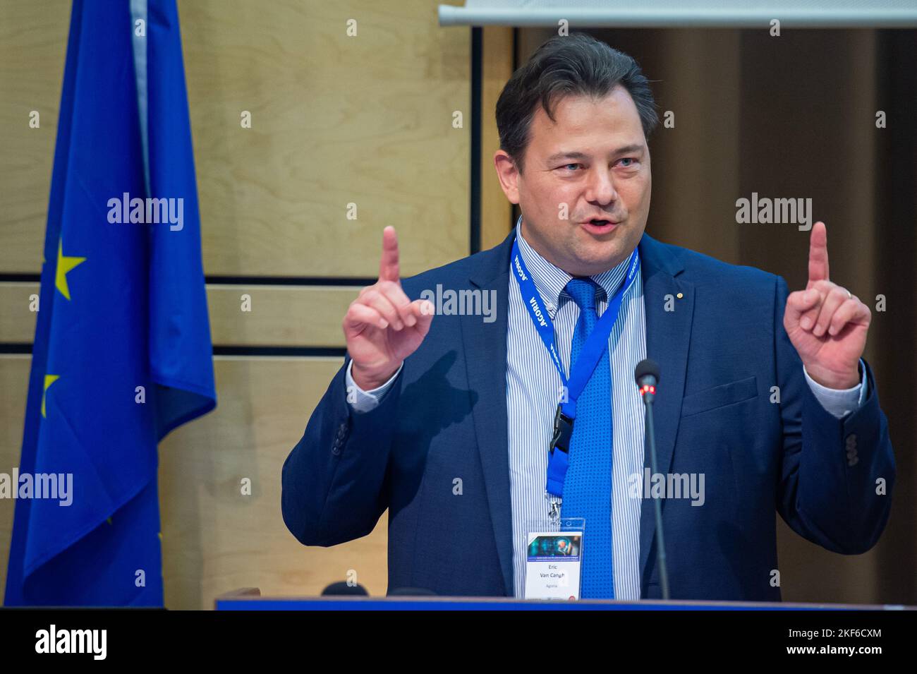 Agoria's Eric Van Cangh is seen at a presentation of the results of the ...