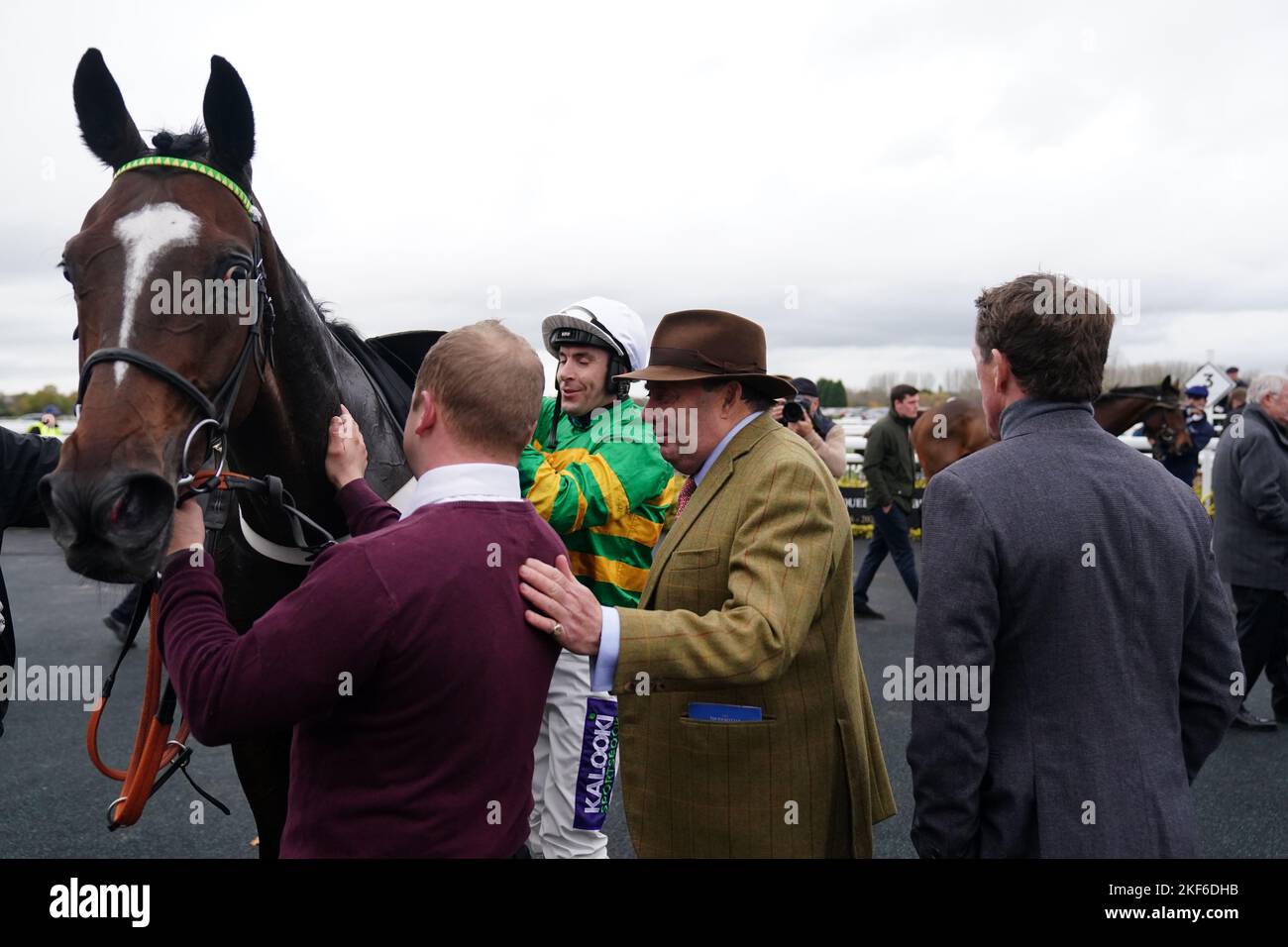 Aidan Coleman after winning the Highflyer Bloodstock Novices' Chase ...