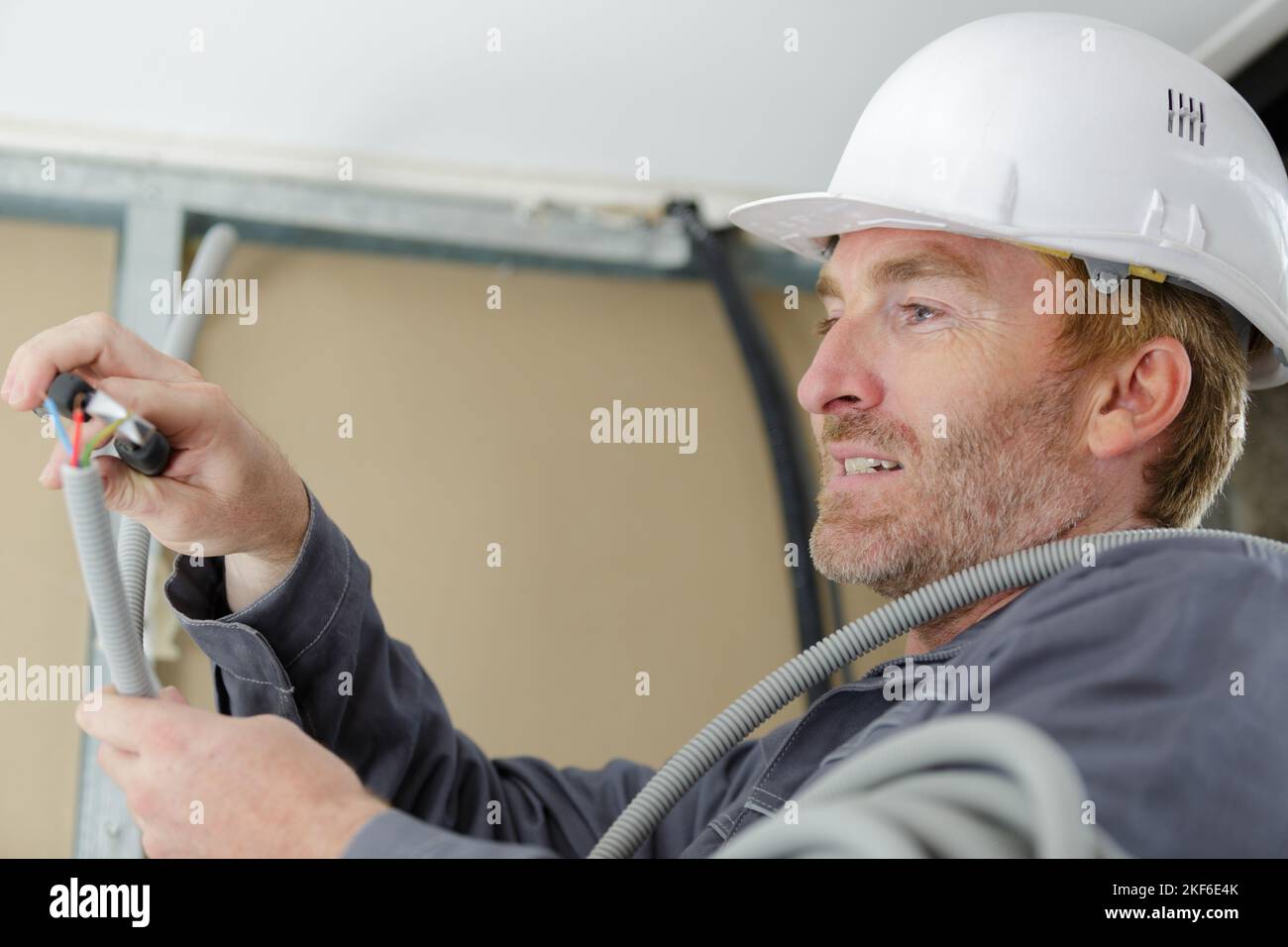 Cable trunking hi-res stock photography and images - Alamy