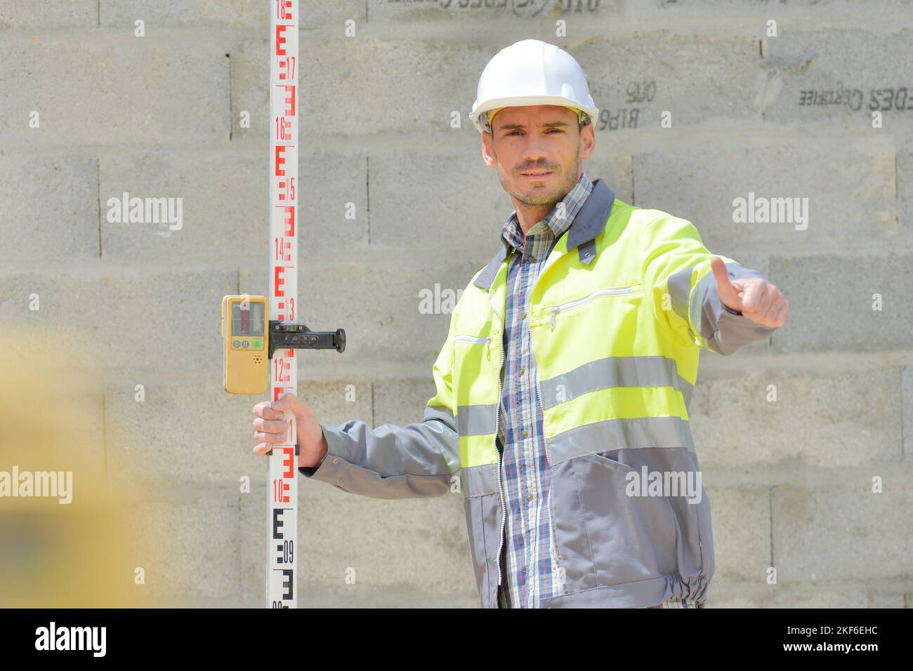 a man and his geometer Stock Photo - Alamy