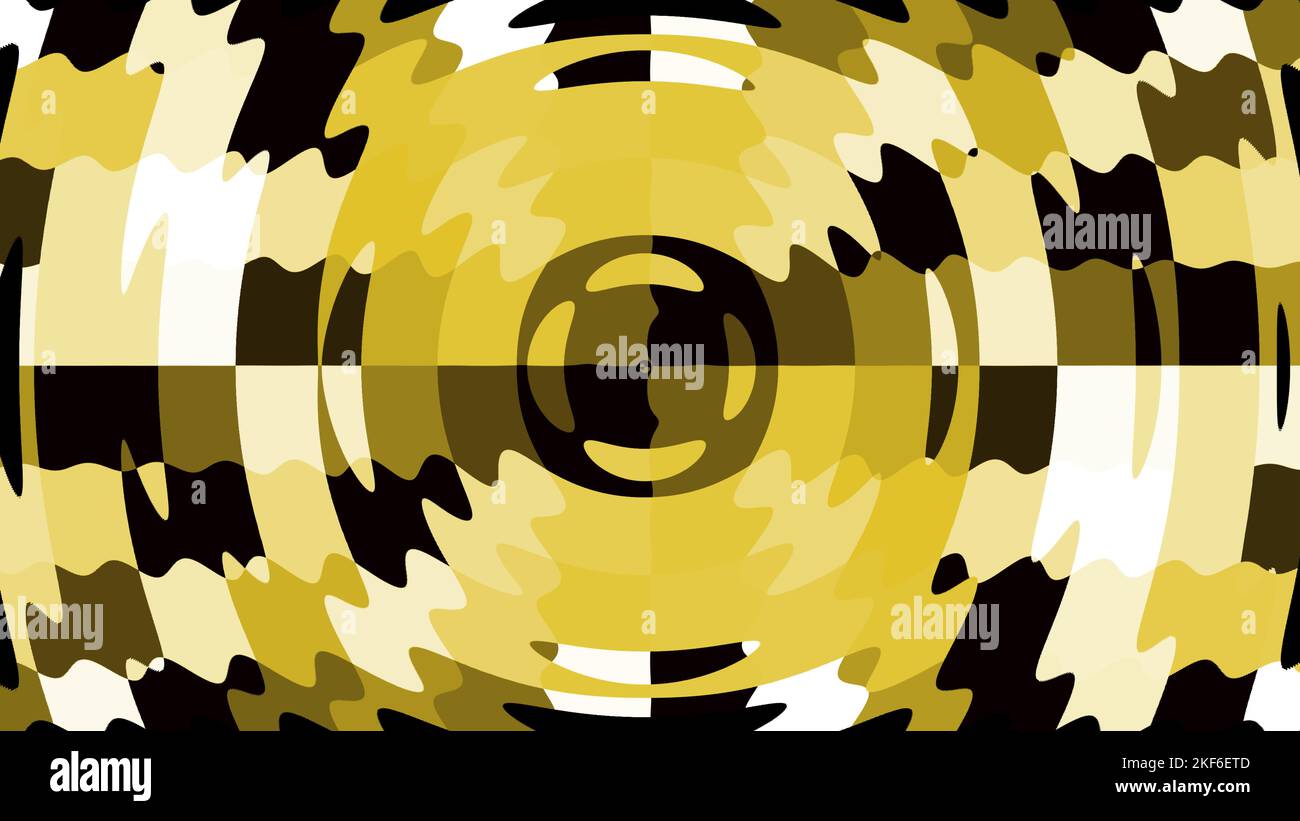 central circle like yellow wave lines moving on tissue randomly ...