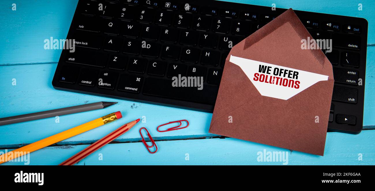 Offer solutions hi-res stock photography and images - Alamy