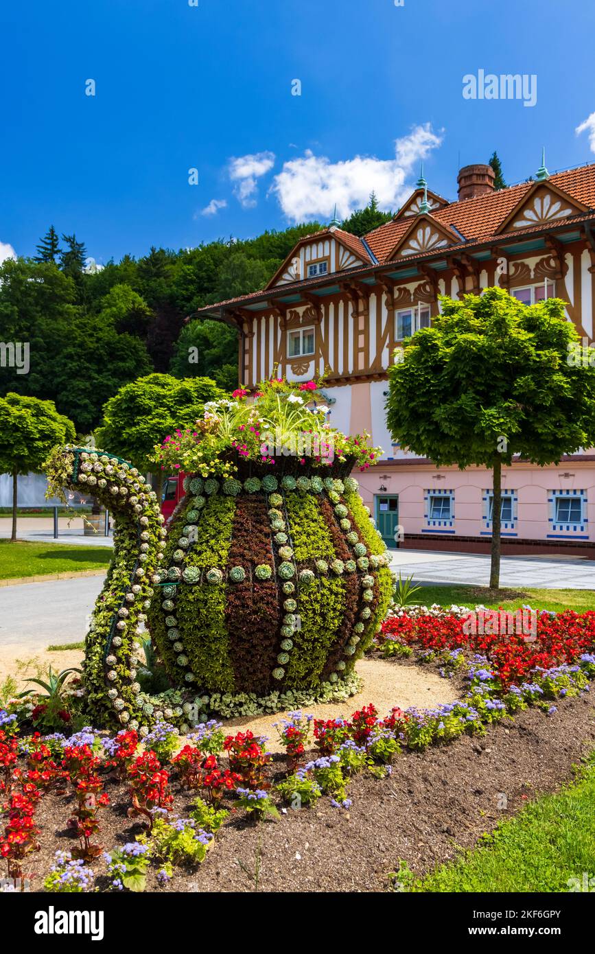 Luhacovice, picturesque spa town in Southern Moravia, Czech Republic ...