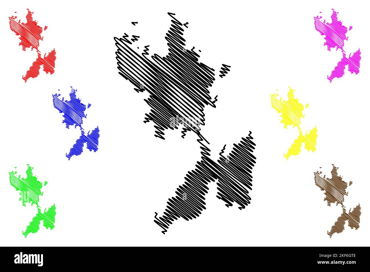 Rineia island (Hellenic Republic, Greece, Cyclades Archipelago) map ...