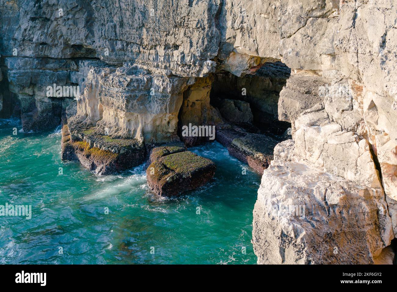 Sea waves with rocks and stones, Natural landscape Stock Photo - Alamy
