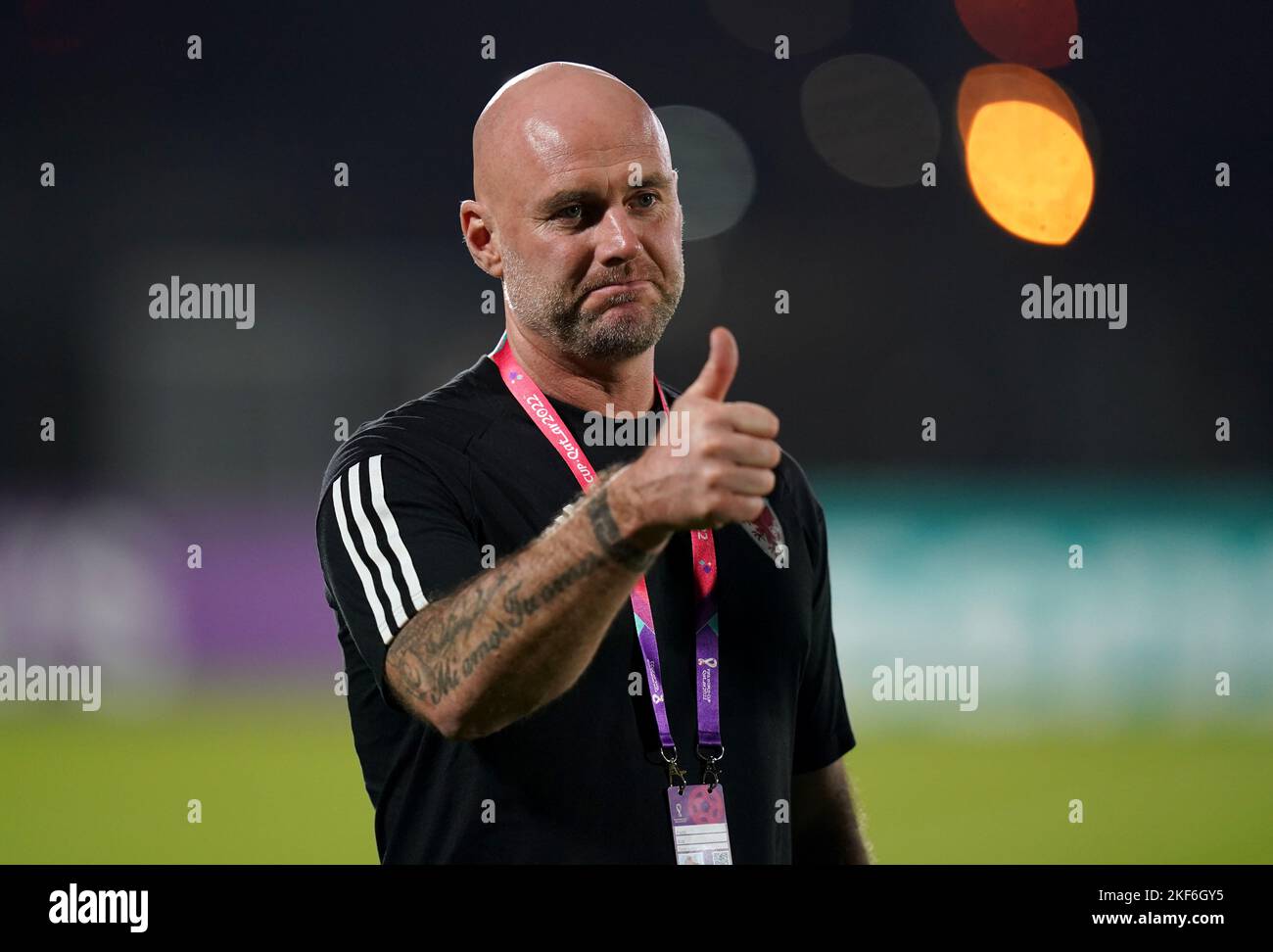 Wales manager Rob Page during a Community Engagement event at the Al ...