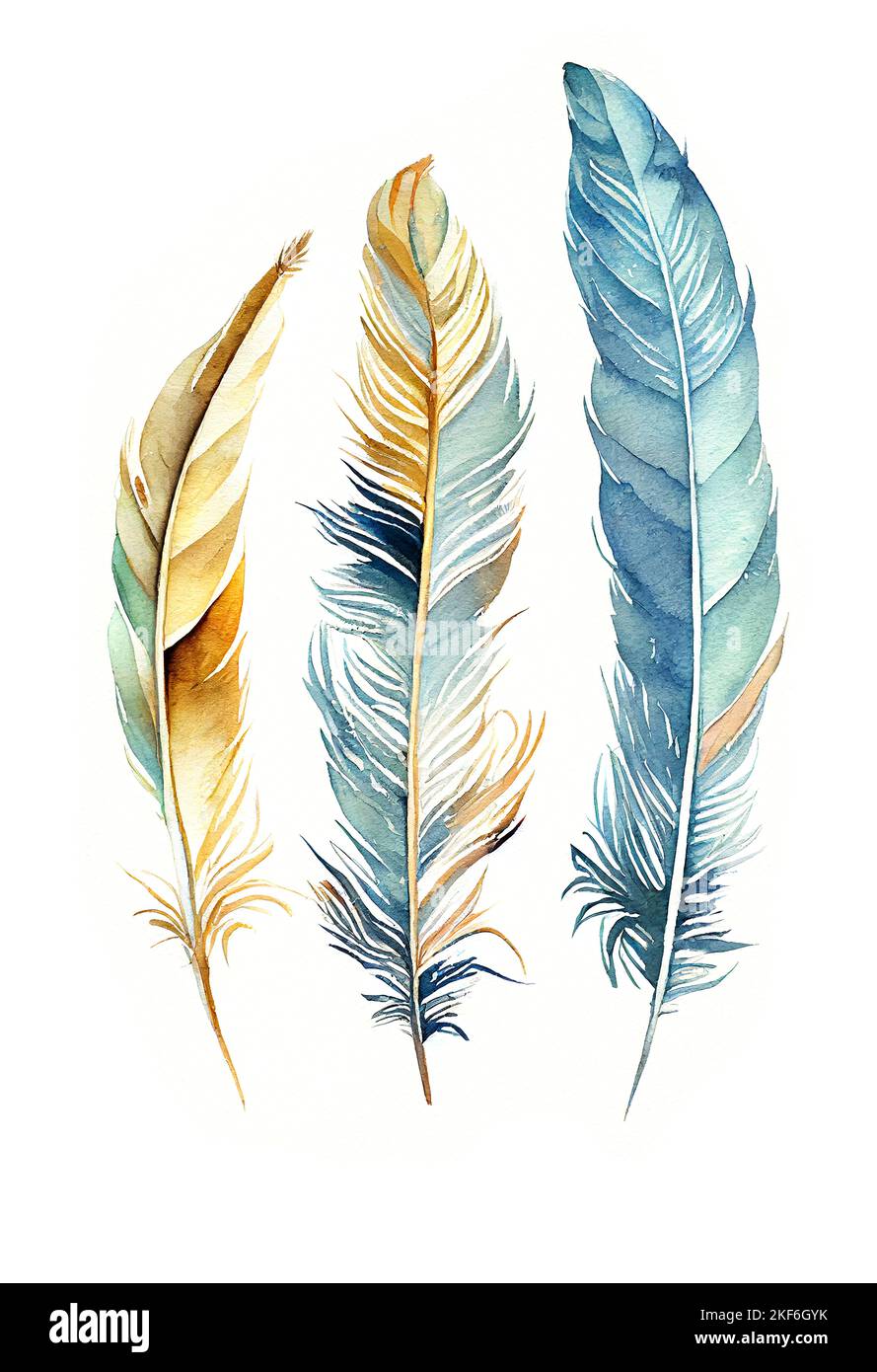 Abstract feathers painting hi-res stock photography and images - Alamy