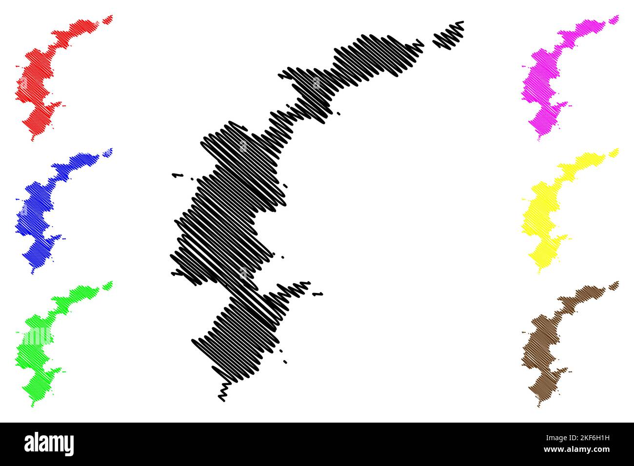 Ponza island (Sardinia, Italian Republic, Italy, Pontine Islands) map ...