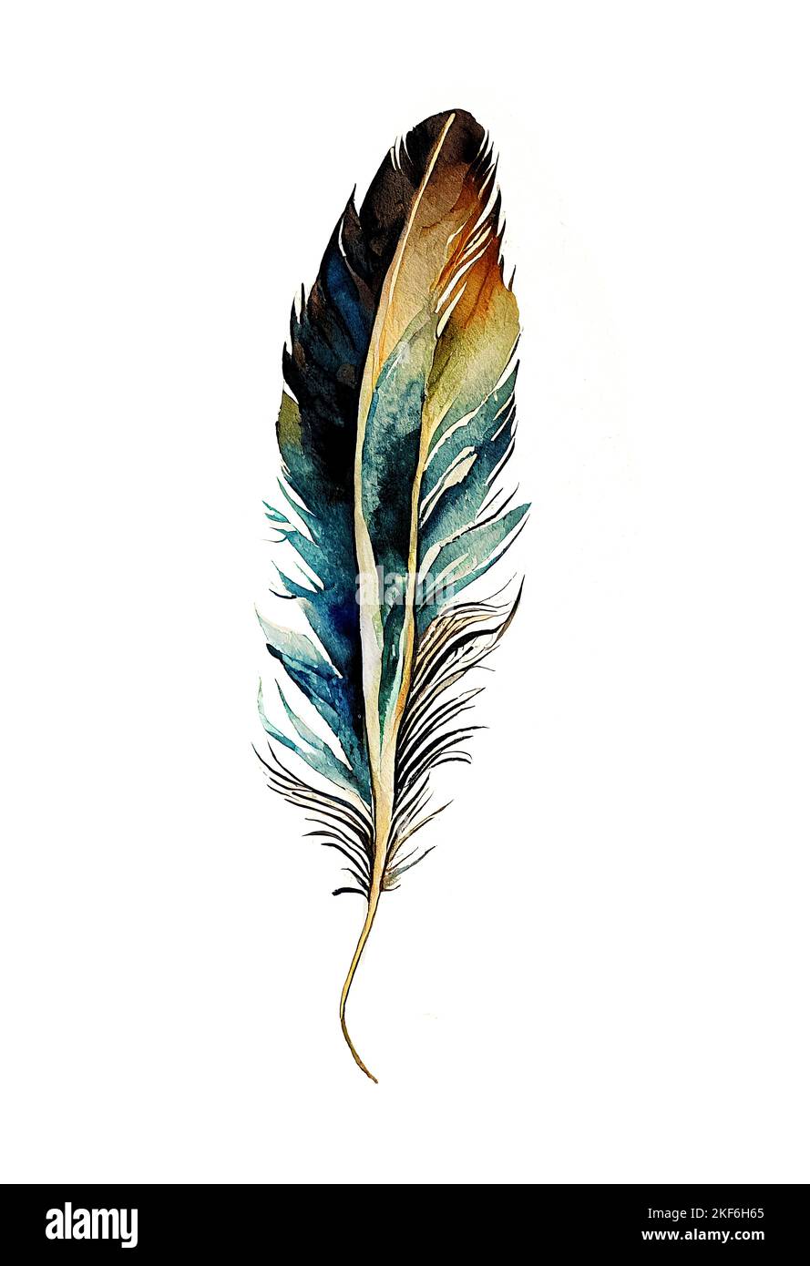 Abstract feathers painting hi-res stock photography and images - Alamy