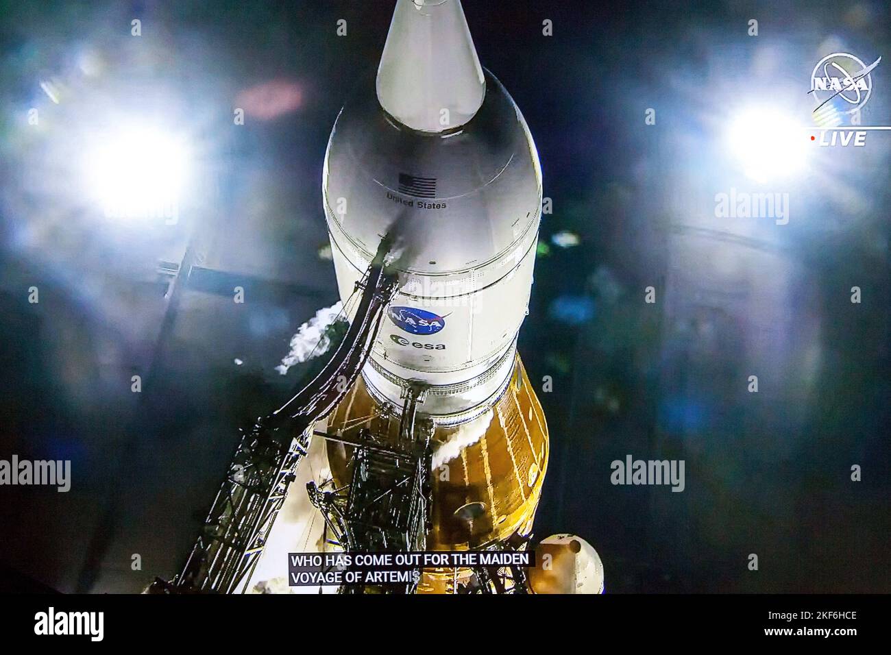 Who has come out for the maiden voyage of Artemis I. Liftoff of the SLS ...
