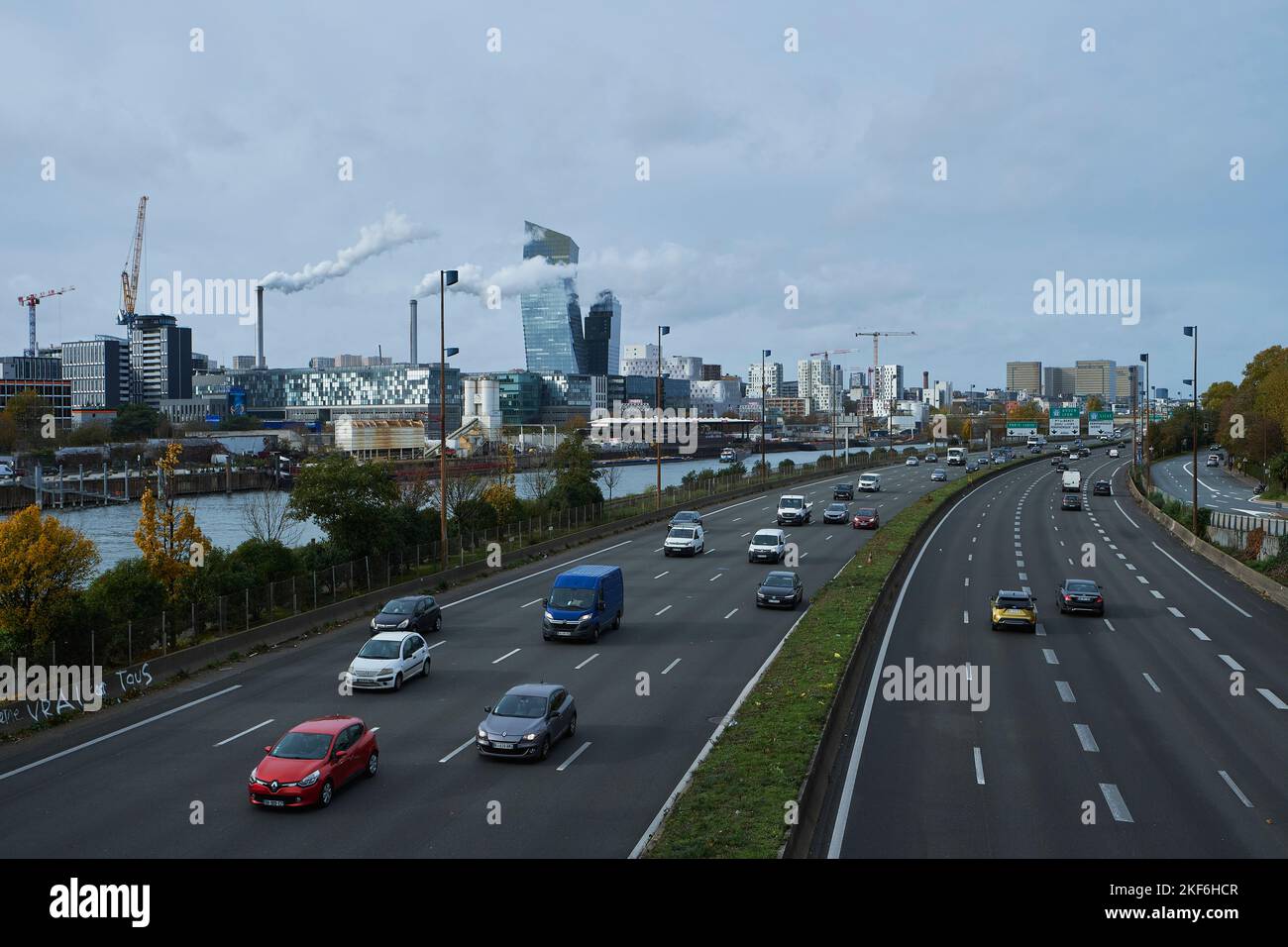 November 16, 2022, Charenton le Pont, Ile de France, FRANCE: Traffic on ...