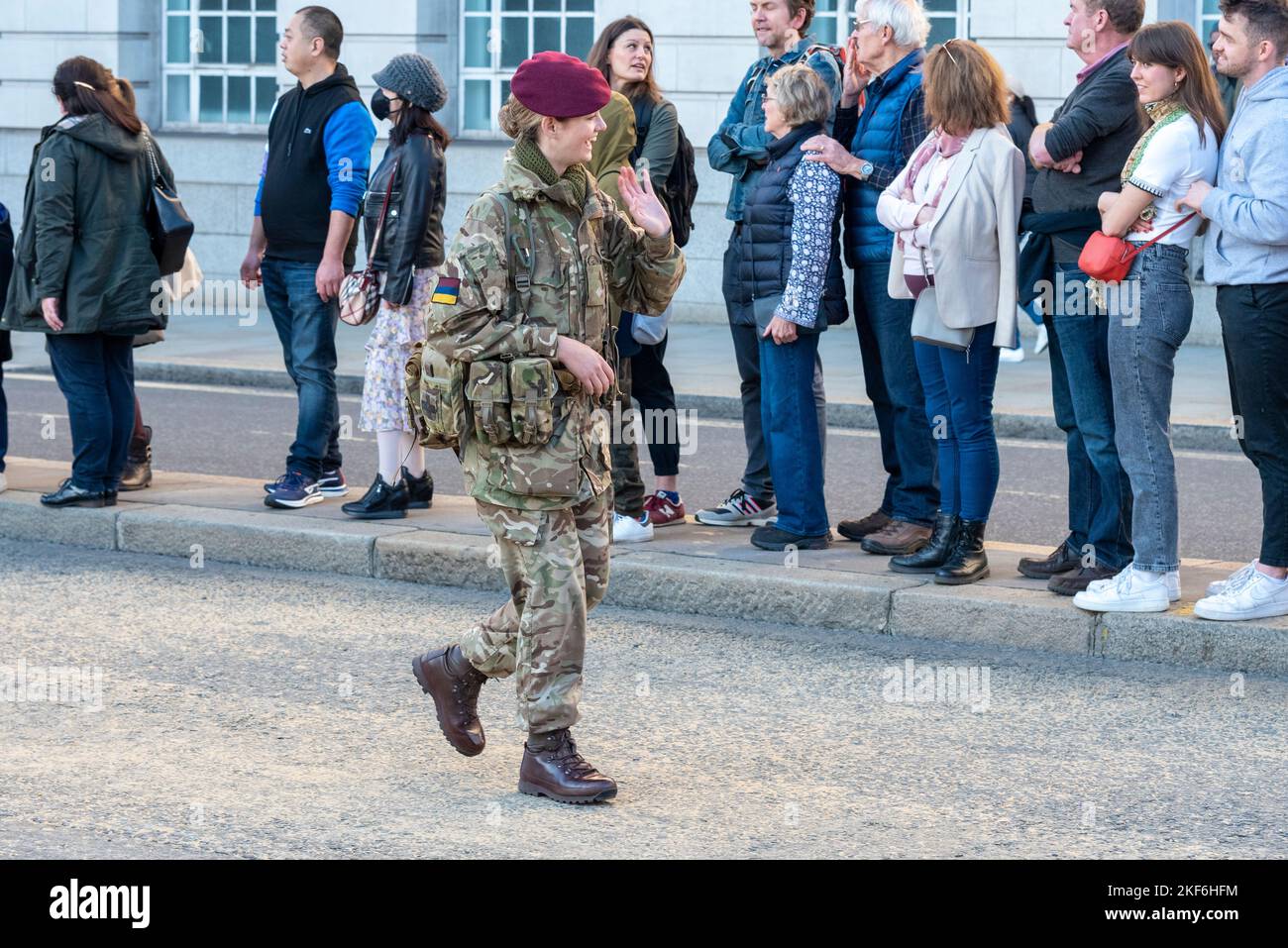 Female soldier of 144 (PARACHUTE) MEDICAL SQUADRON, 16 MEDICAL REGIMENT ...
