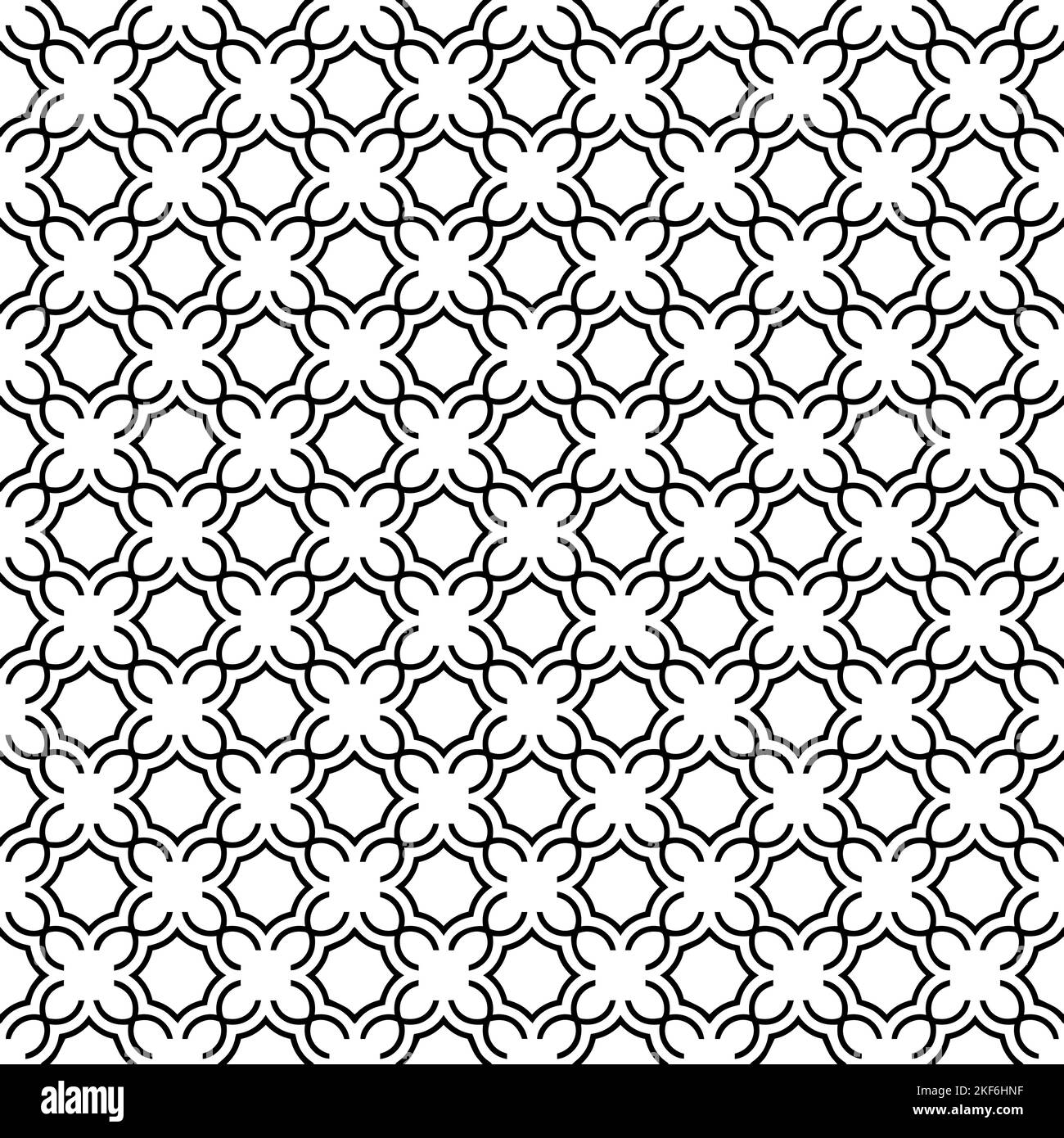 Black and white seamless pattern texture. Greyscale ornamental graphic ...