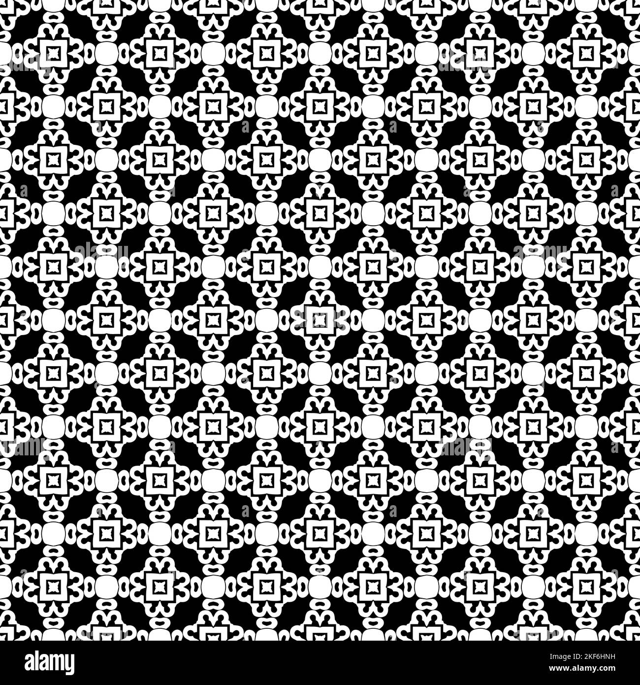 Black and white seamless pattern texture. Greyscale ornamental graphic ...