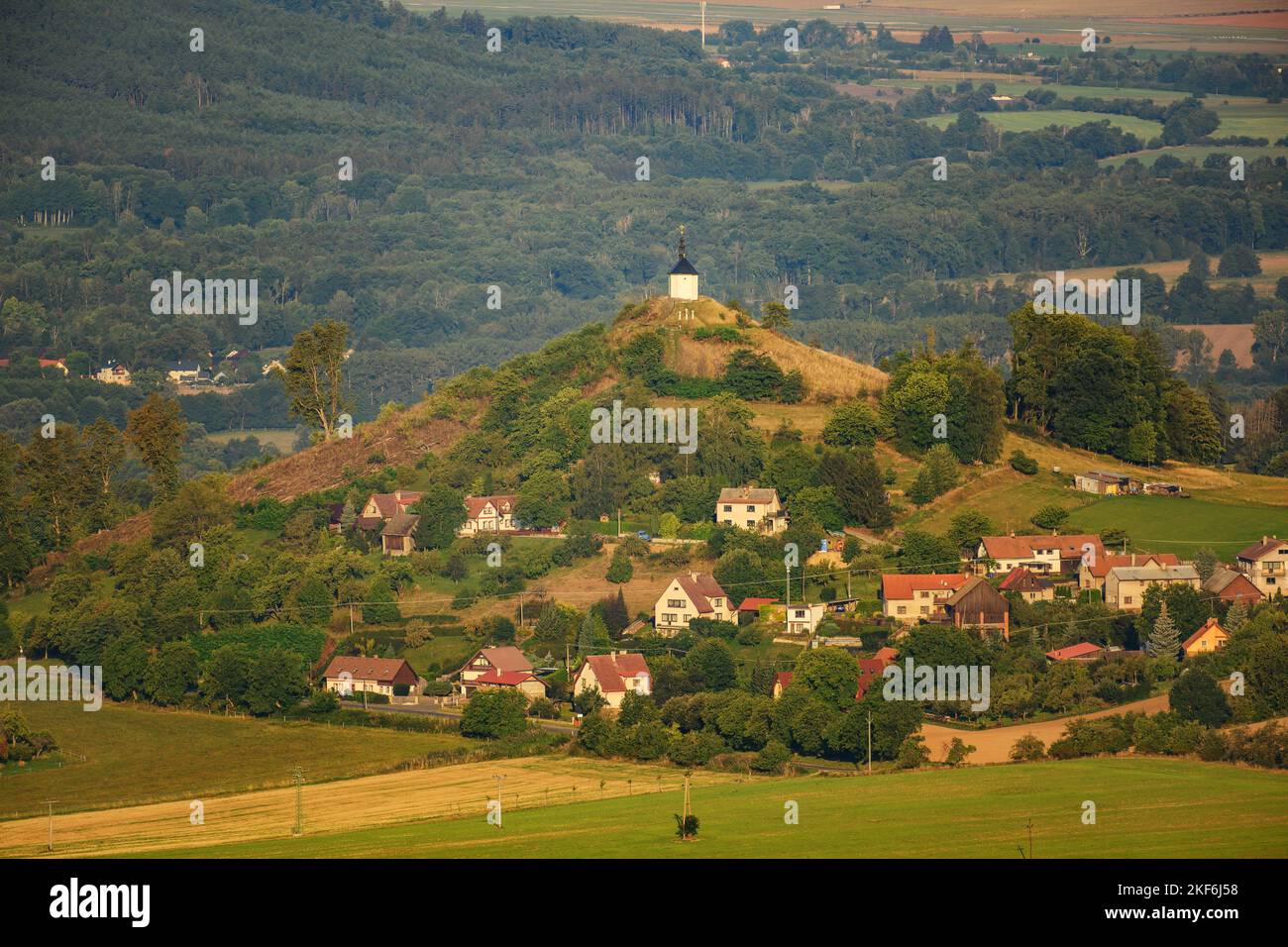 The village of Vysker is located at the foot of the hill of the same ...