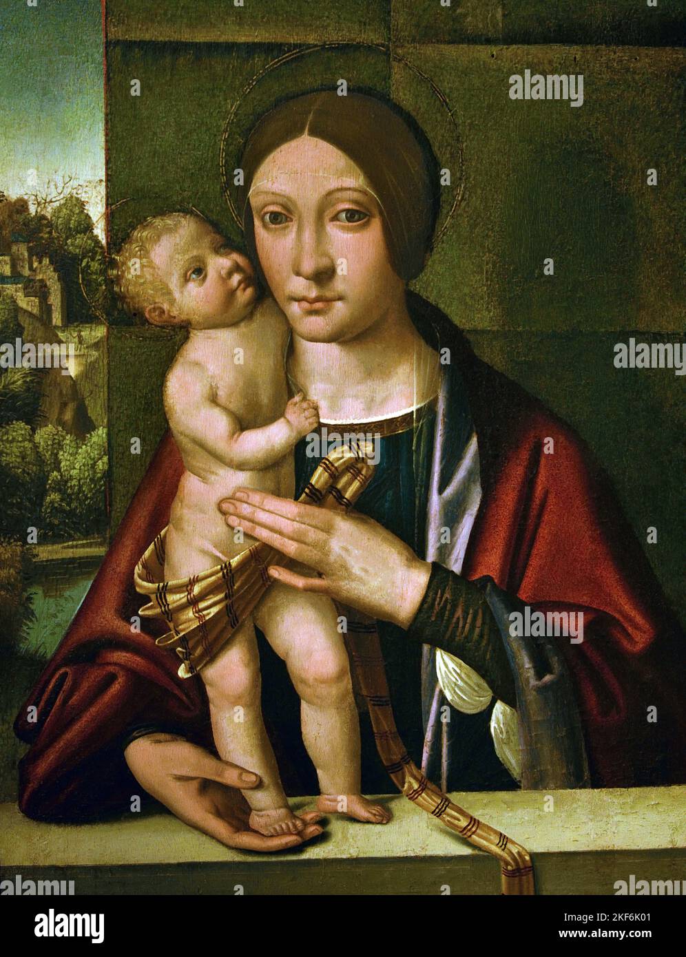 Madonna and Child - Virgin and Child 1498 oil on panel - Domenico ...