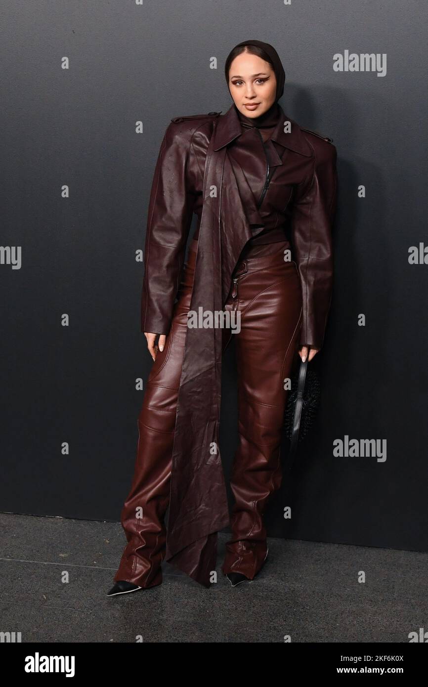New York, NY, on November 15, 2022, Maria Alia walking the red carpet ...