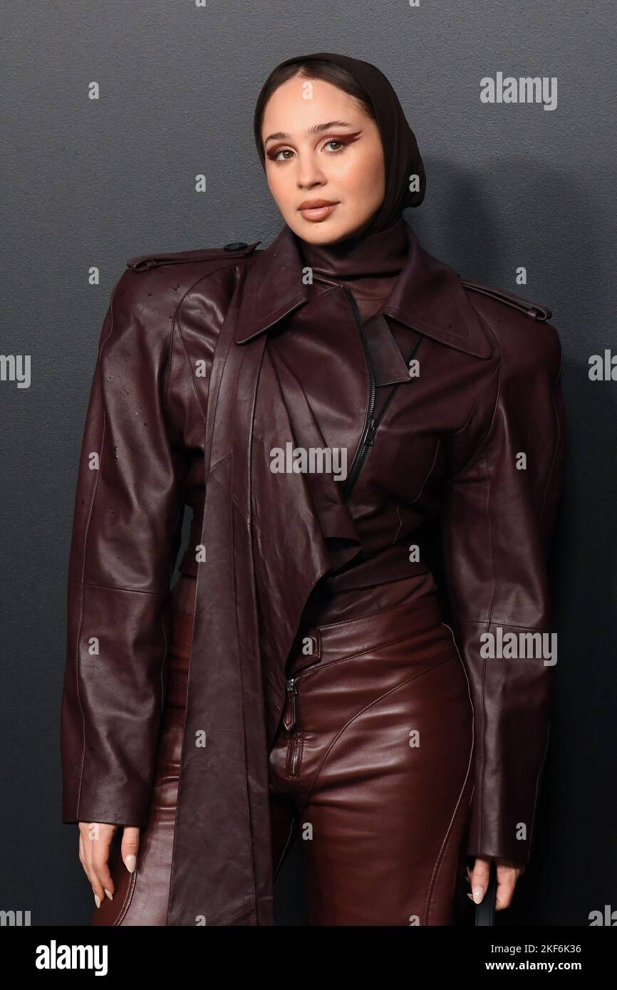 New York, NY, on November 15, 2022, Maria Alia walking the red carpet ...