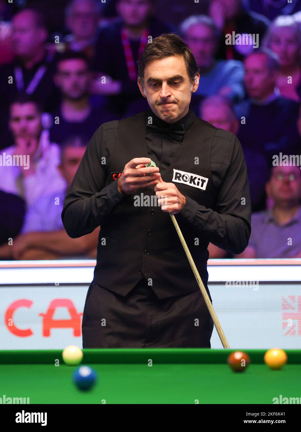 England’s Ronnie O'Sullivan during day five of the Cazoo UK Snooker ...