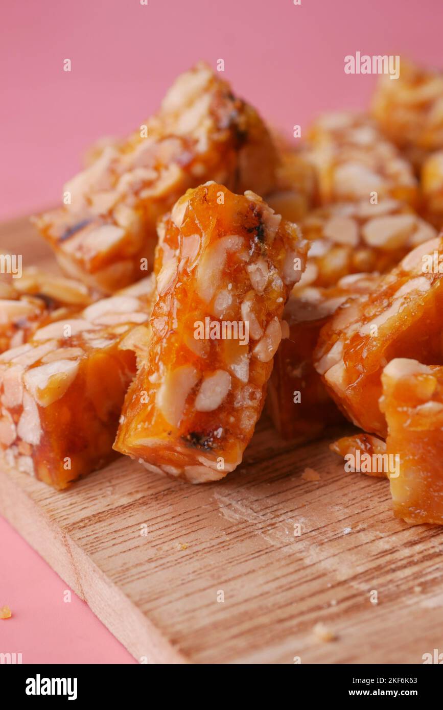 Peanuts sweet candy on table hi-res stock photography and images - Alamy
