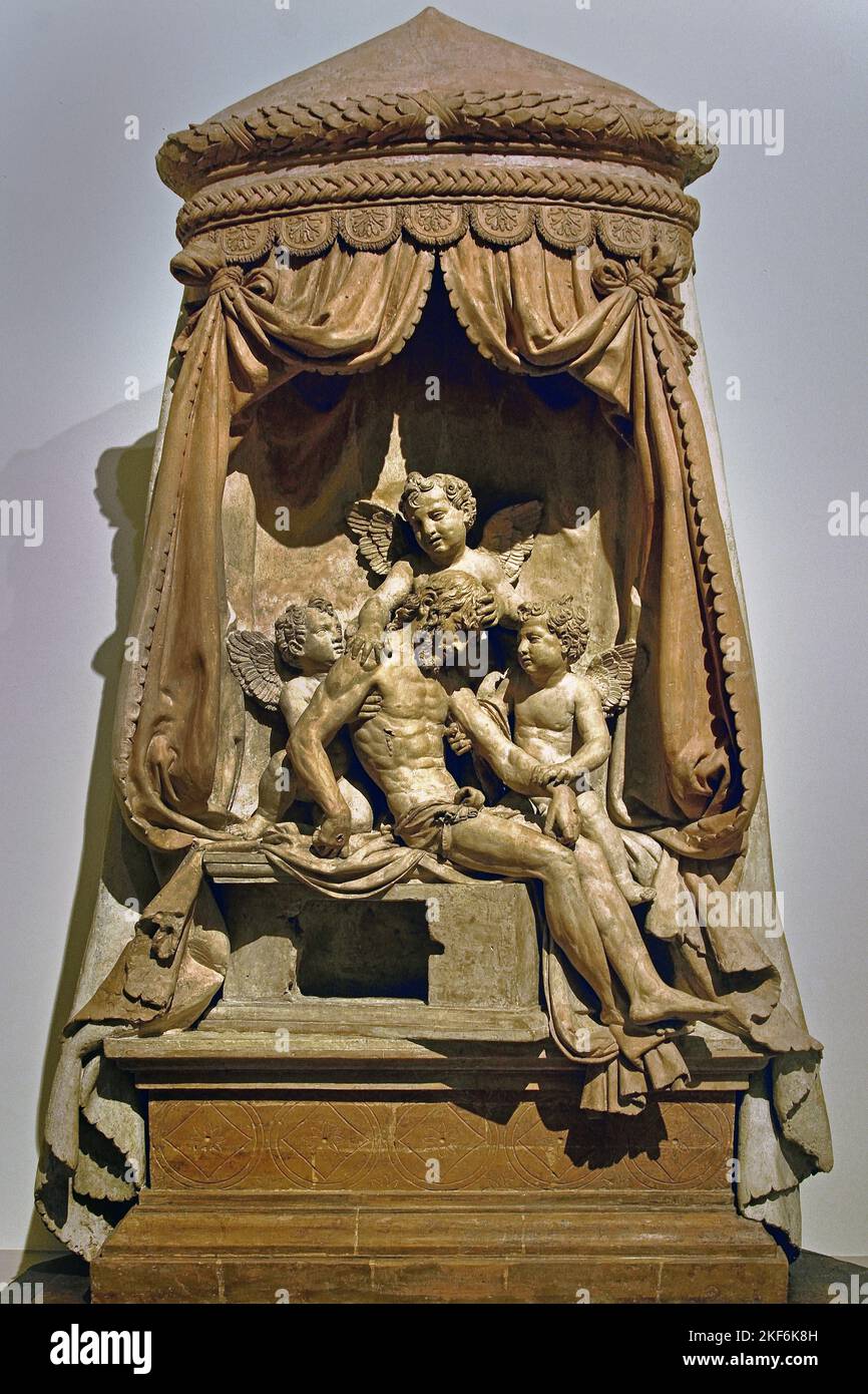 The Burial of Jesus, by Antonio Begarelli (1499 - 1565). Italy, Italian ...