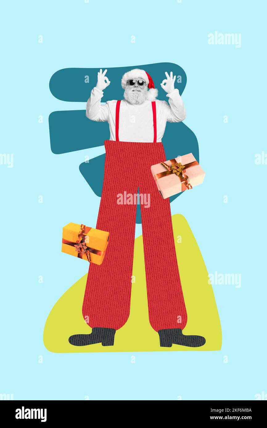 Creative photo 3d collage artwork poster postcard picture of funny ...