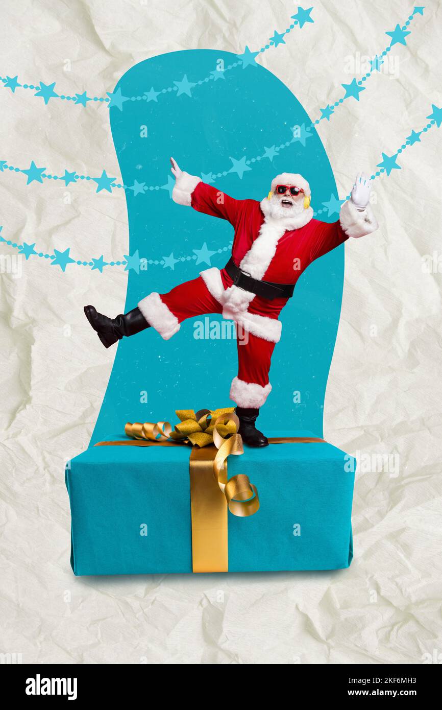 Creative photo 3d collage artwork poster postcard of fairy cartoon ...