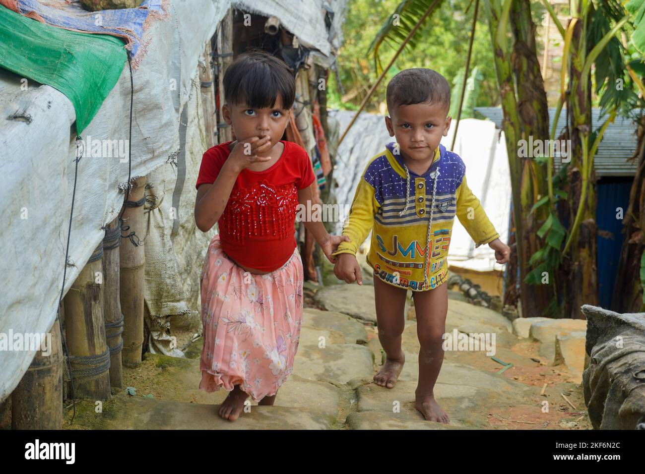 Rohingya children at the refugee camp in Cox's Bazar, Bangladesh. World ...
