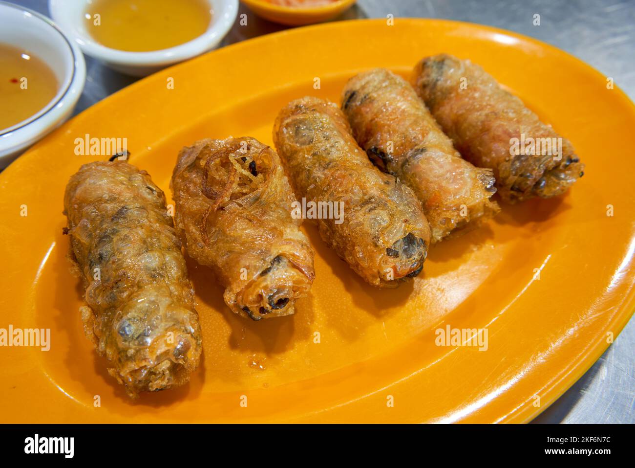 A Delicious, Crispy Vietnamese Fried Spring Roll Stock Photo - Alamy
