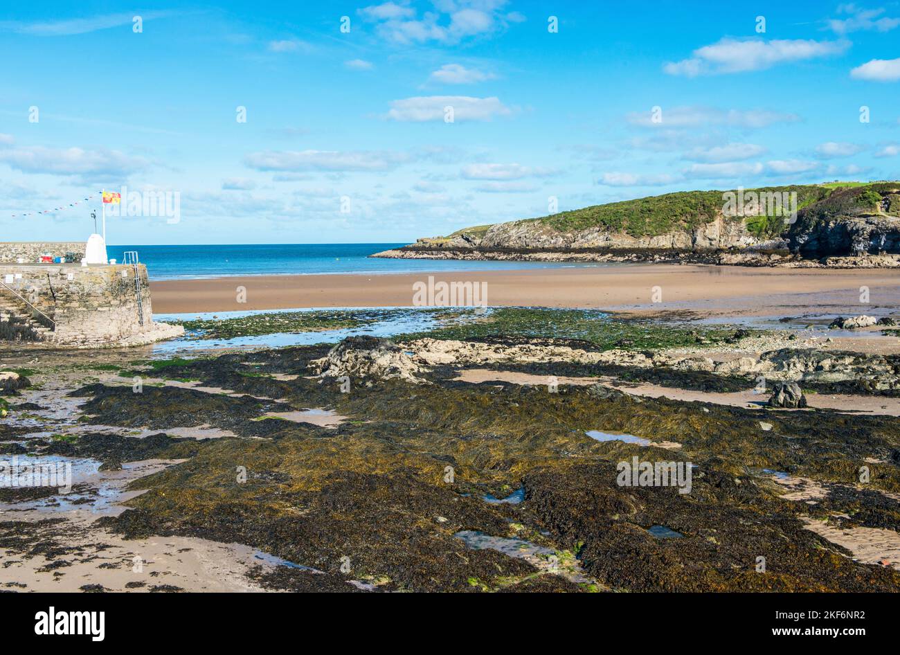 Cemaes Bay on the north east top of the island of Anglesey. North Wales ...