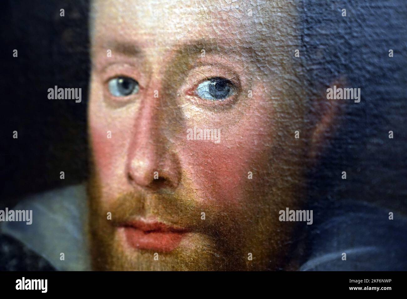 A portrait of William Shakespeare by artist Robert Peake, which is ...