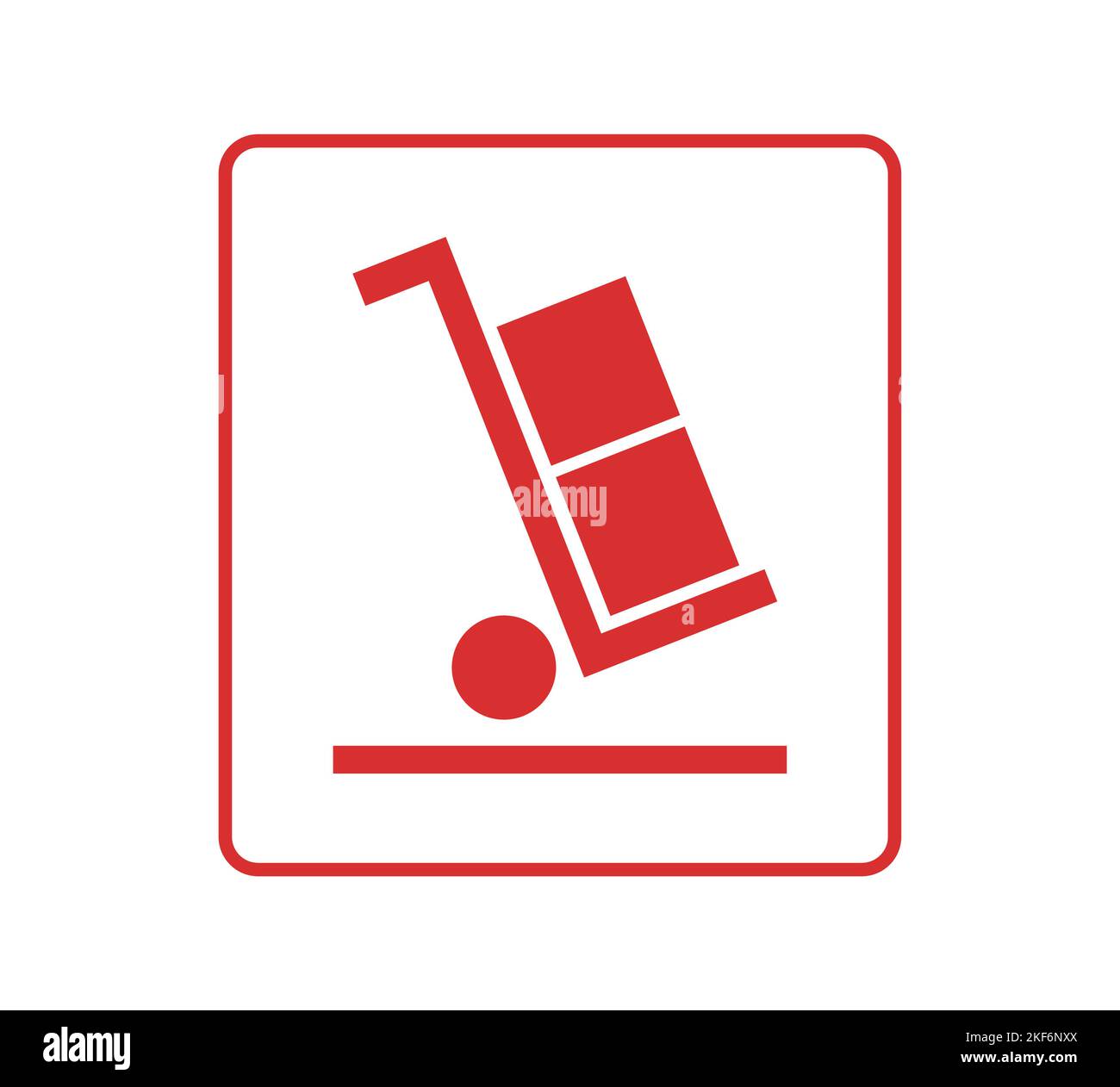 Isolated Pallet Truck icon. Concept of packaging and delivery Stock ...