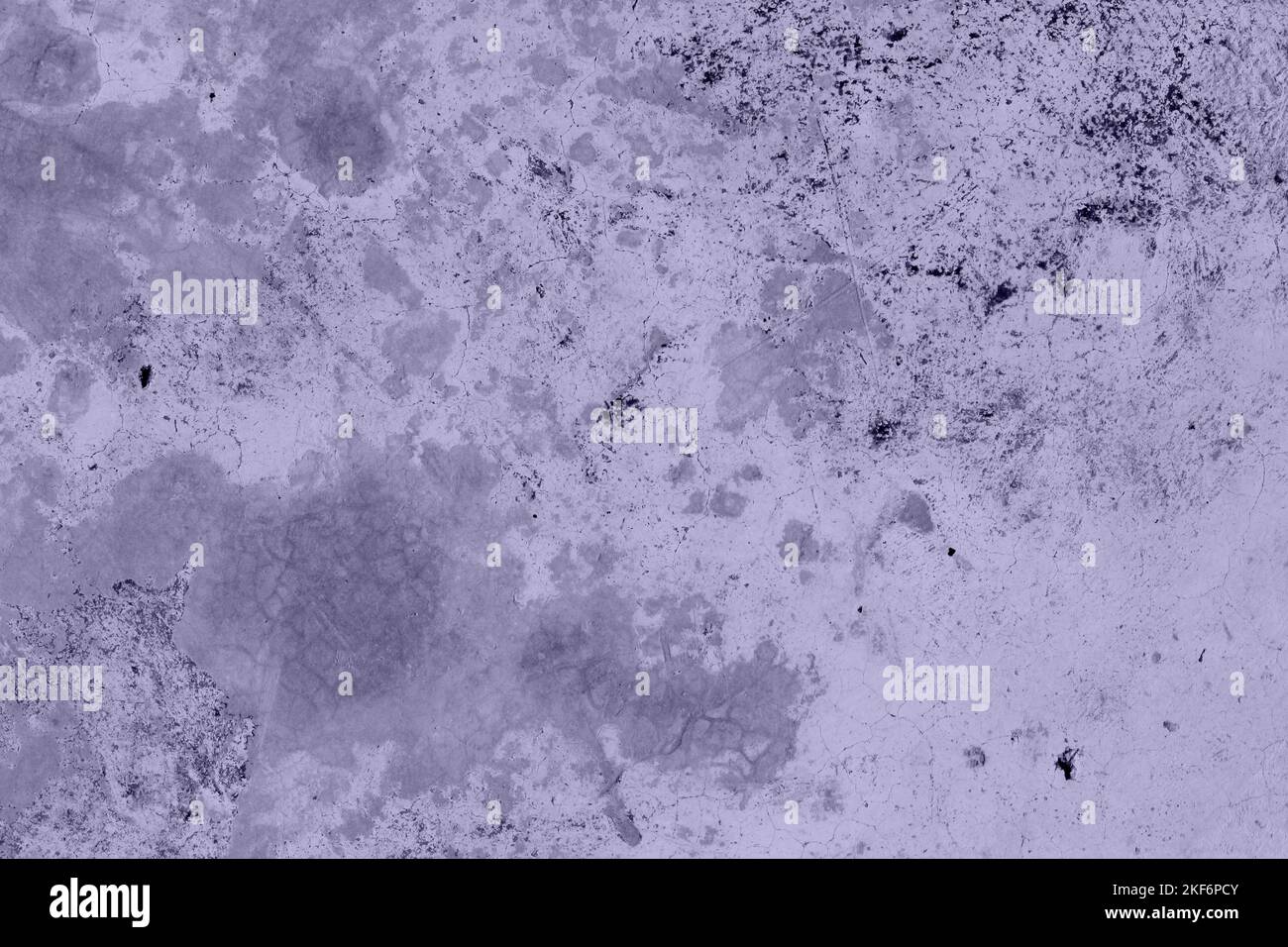 Digital Lavender Color of the Year 2023. Old grungy concrete wall on a ...
