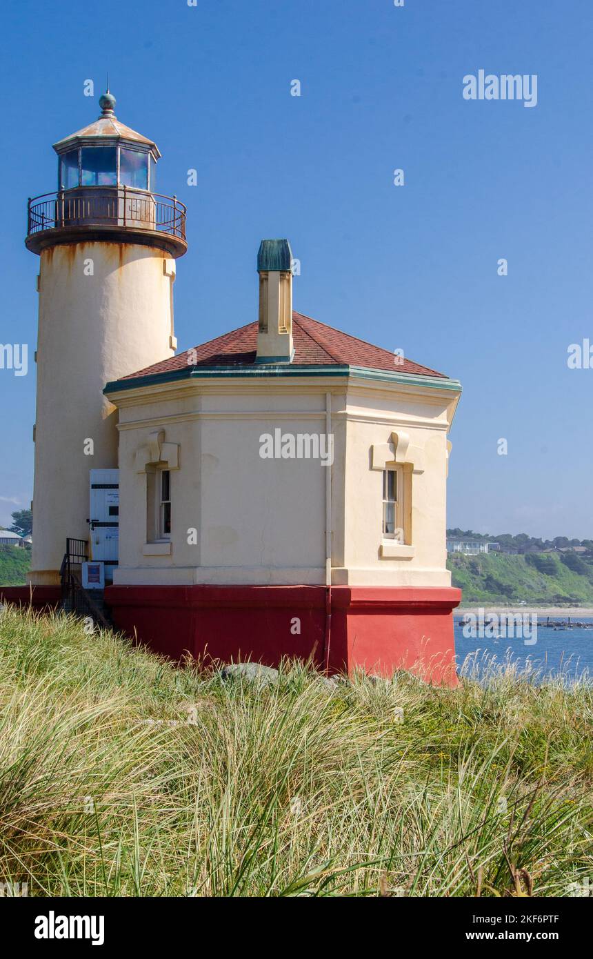 Coquille River Lighthouse in Bandon, Oregon Stock Photo - Alamy