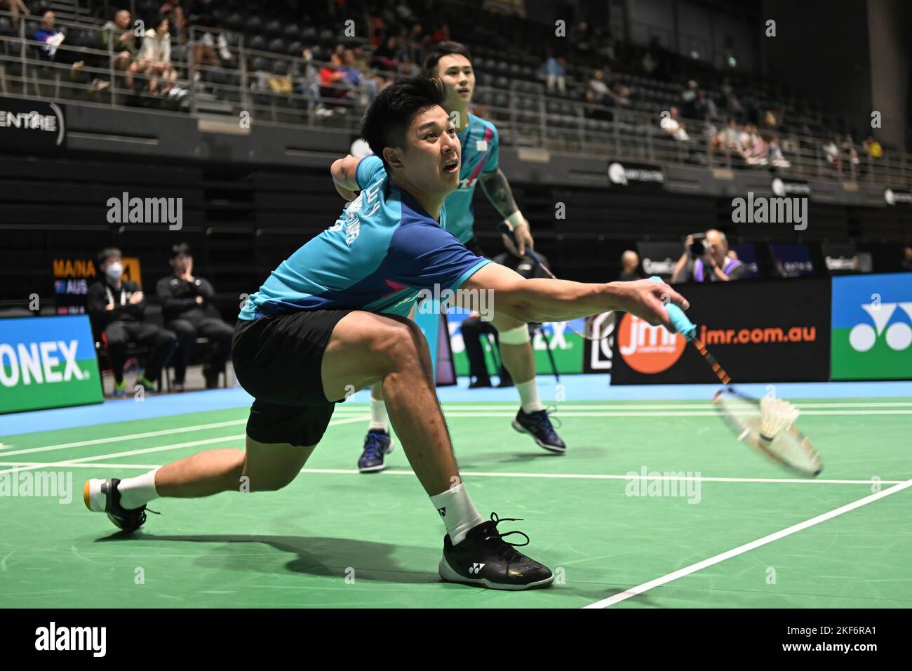 Sydney, Australia. 16th Nov, 2022. Lu Ching Yao (front) and Yang Po Han ...