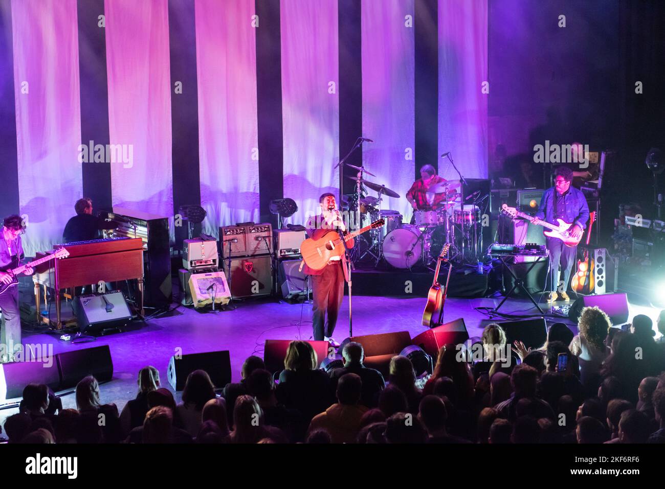 15th November 2022, London, UK. Marcus Mumford performs on stage at ...