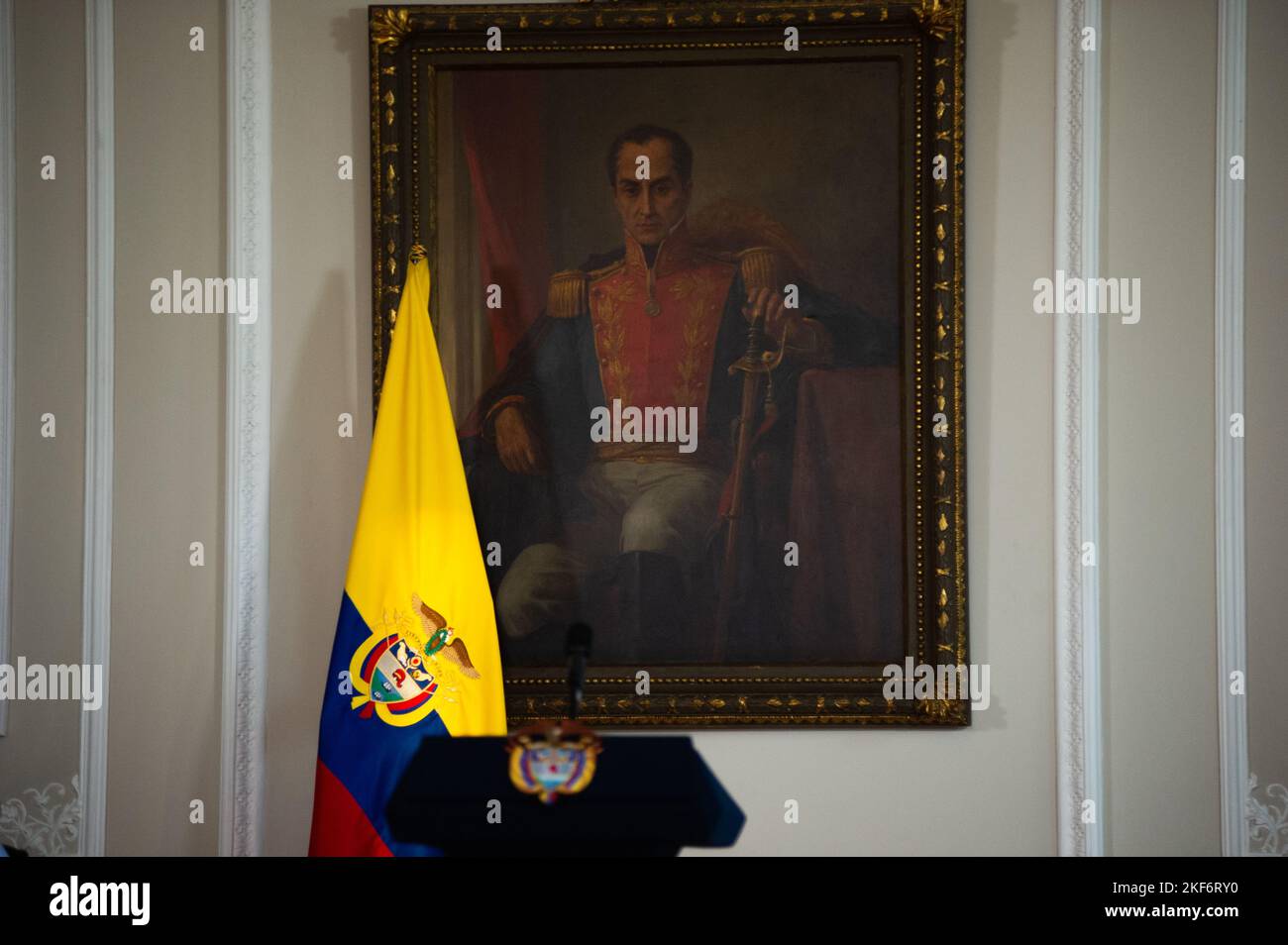 Colombian president Gustavo Petro speaks during a press conference ...