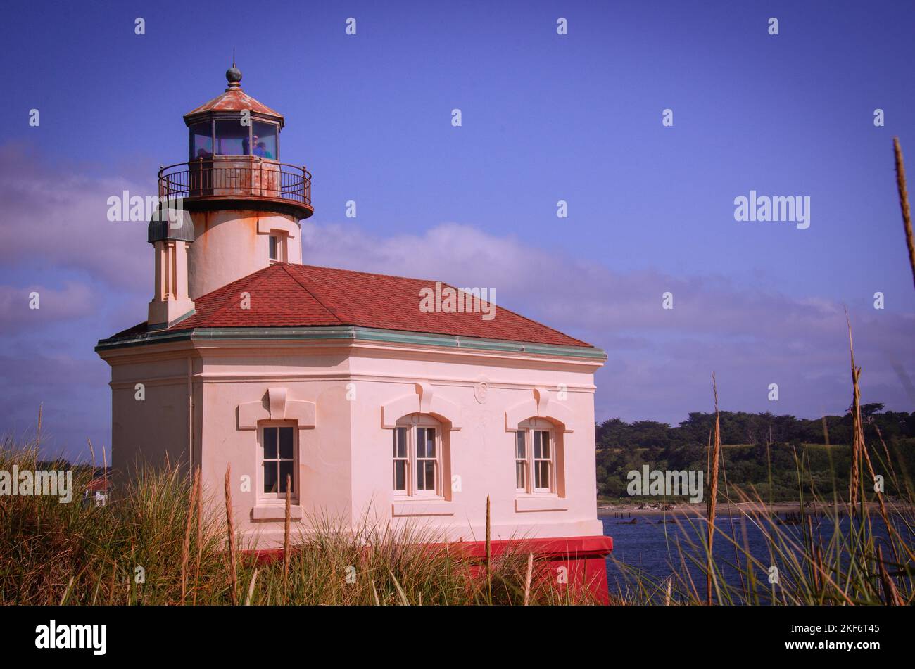 Coquille River Lighthouse in Bandon, Oregon Stock Photo - Alamy