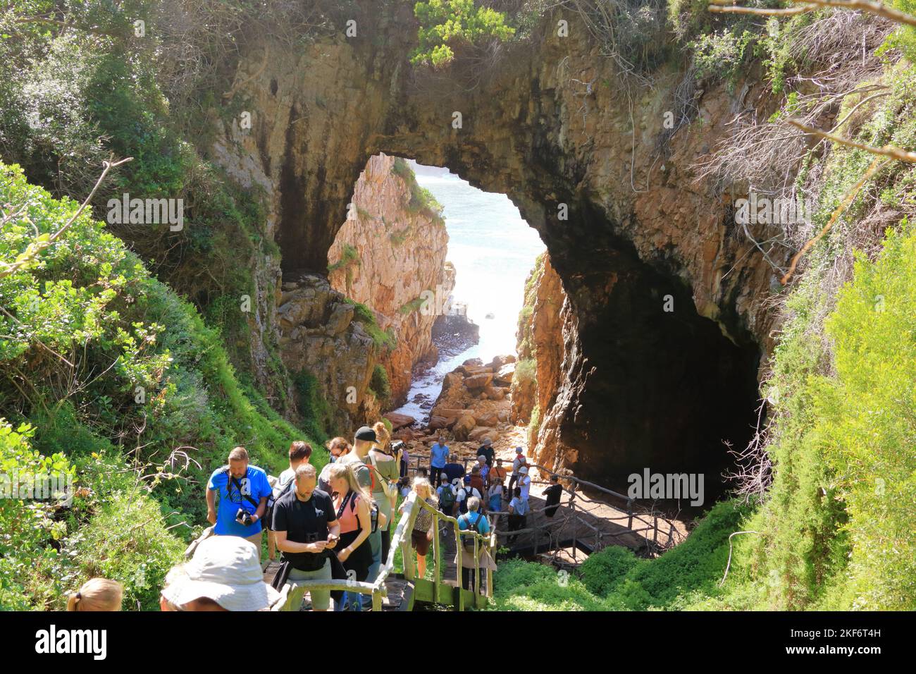 September 27 2022 - Knysna in South Africa: People admire the Heads in ...