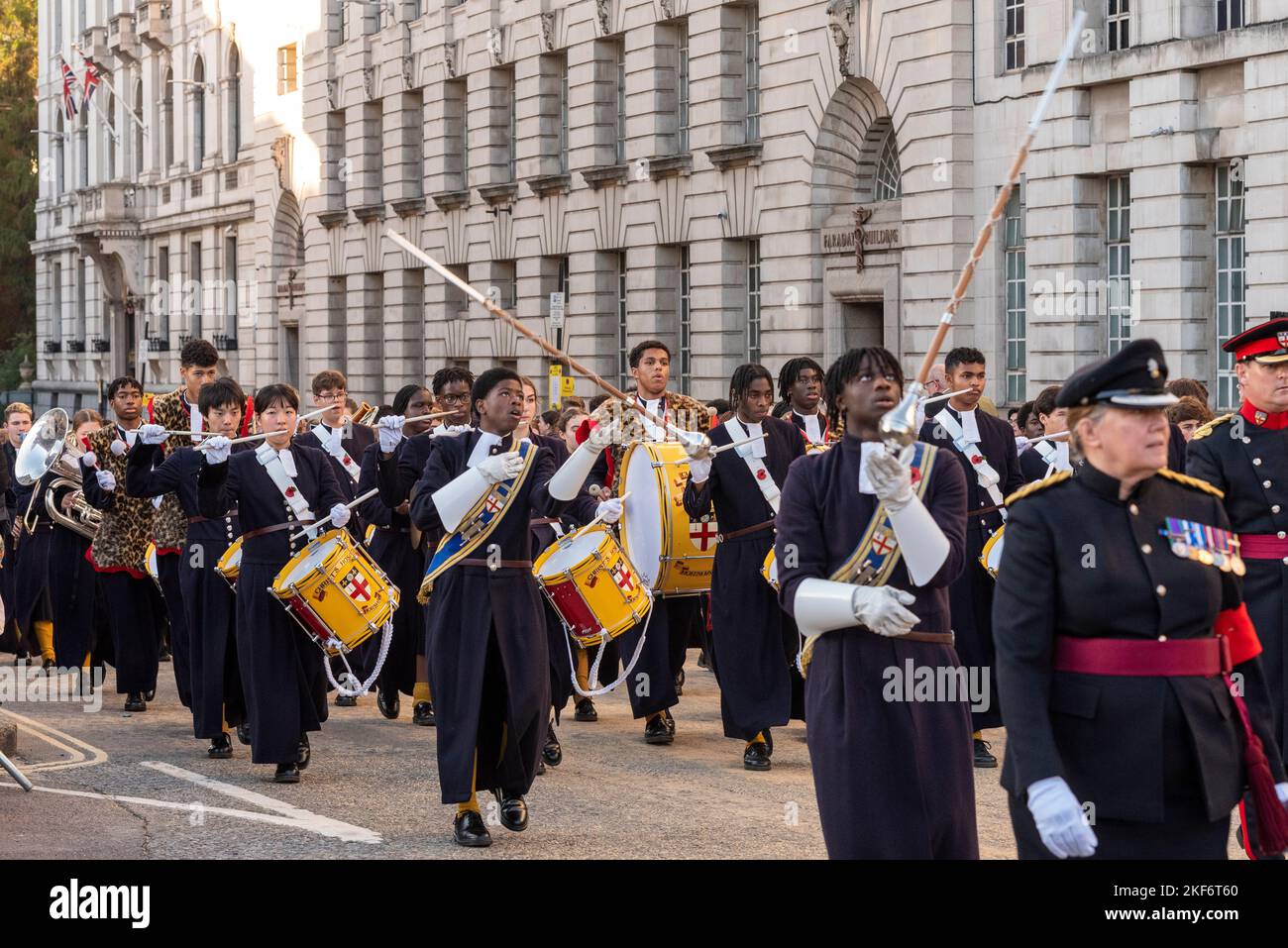 CHRIST’S HOSPITAL SCHOOL BAND at the Lord Mayor's Show parade in the ...