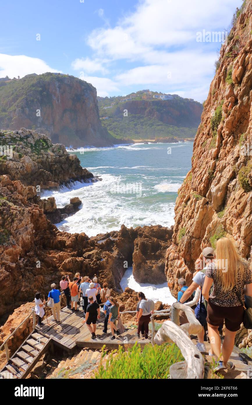 September 27 2022 - Knysna in South Africa: People admire the Heads in ...