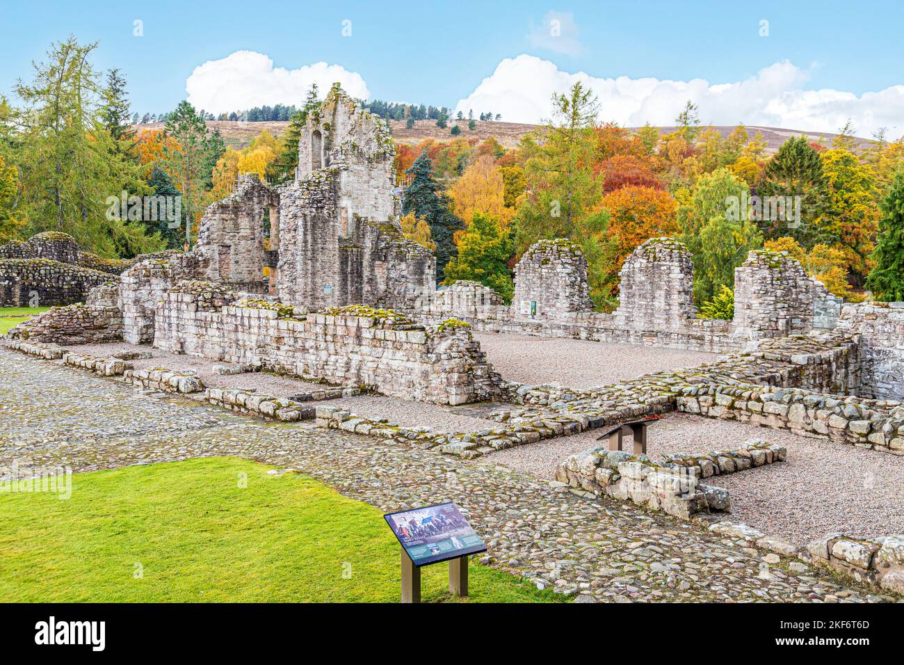 The ruins of 13th century Kildrummy Castle, Aberdeenshire, Scotland UK ...