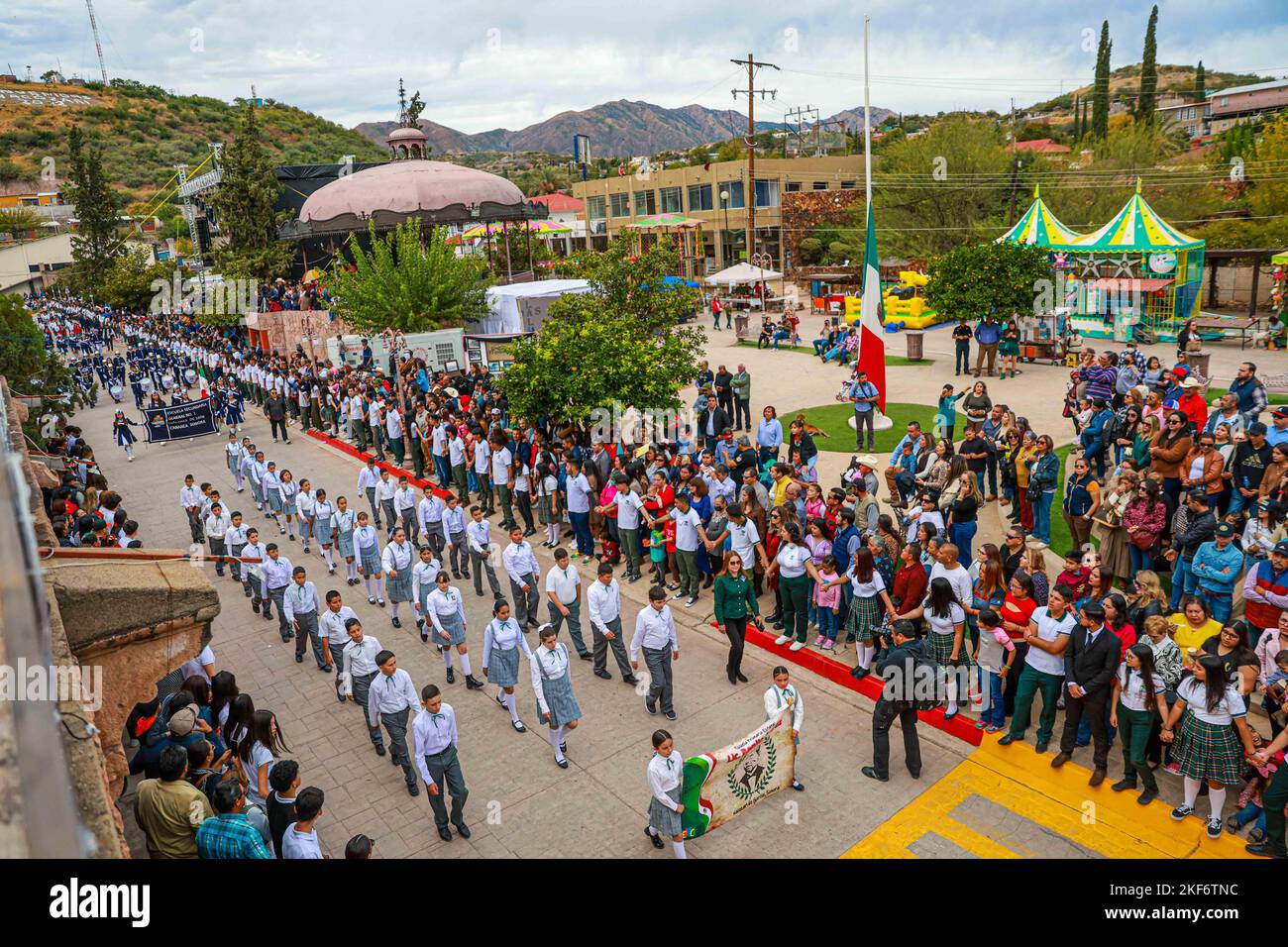 Civic and military parade in homage to Jesús García Corona in Nacozari ...